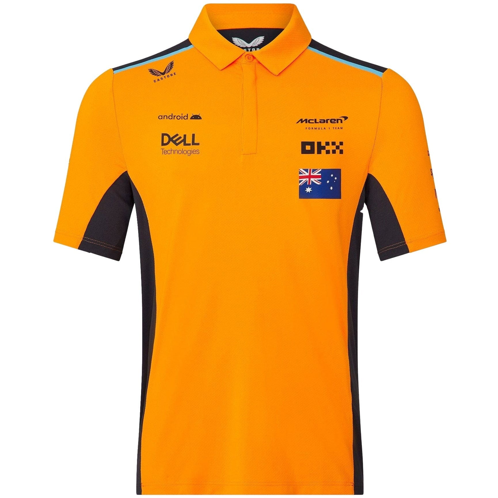 McLaren F1 Men's 2023 Oscar Piastri Team Drivers Polo Shirt - Papaya ...
