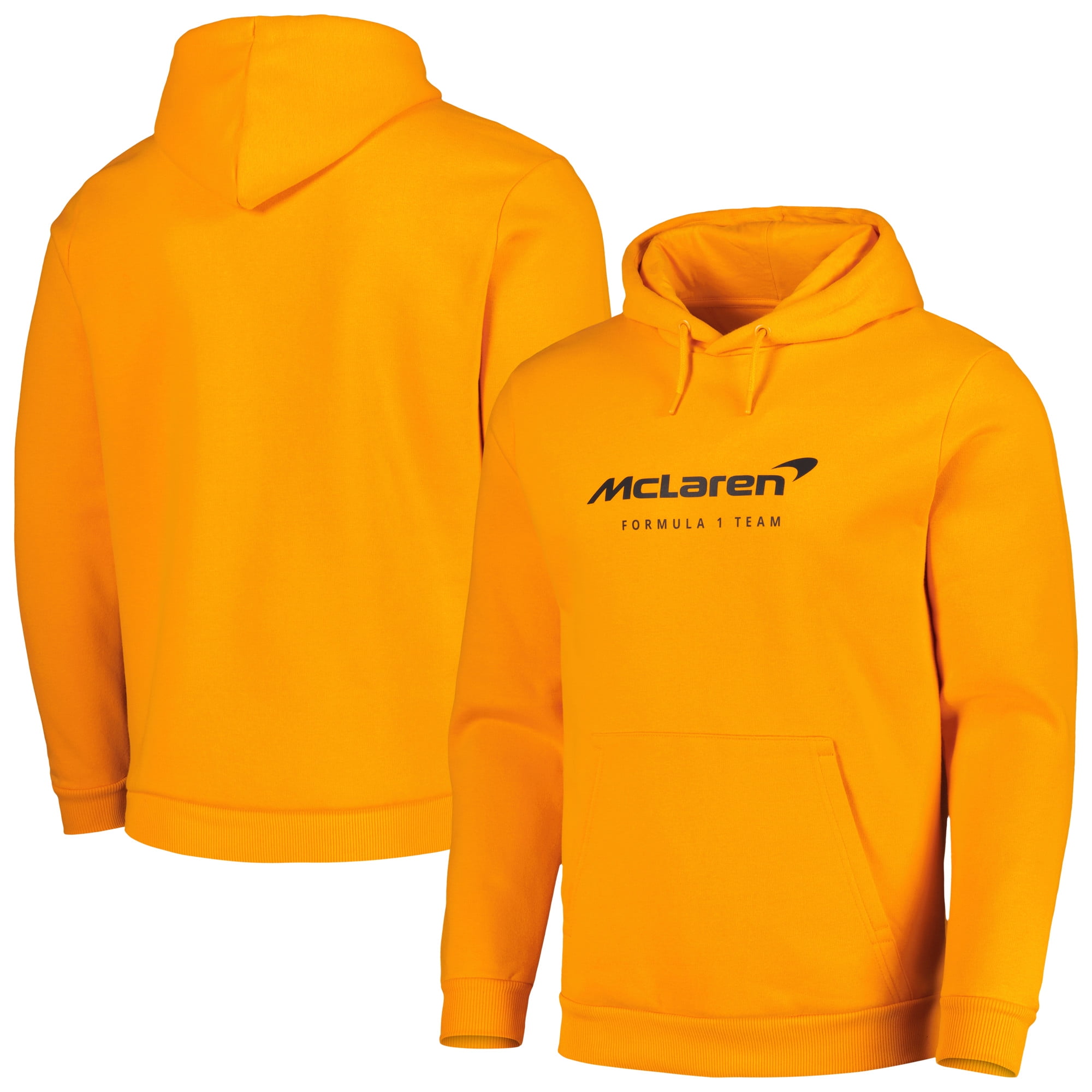McLaren F1 Official Team Mens Team Core Essentials Cloud Blue / Papaya / Phantom / Black Hoodie ...