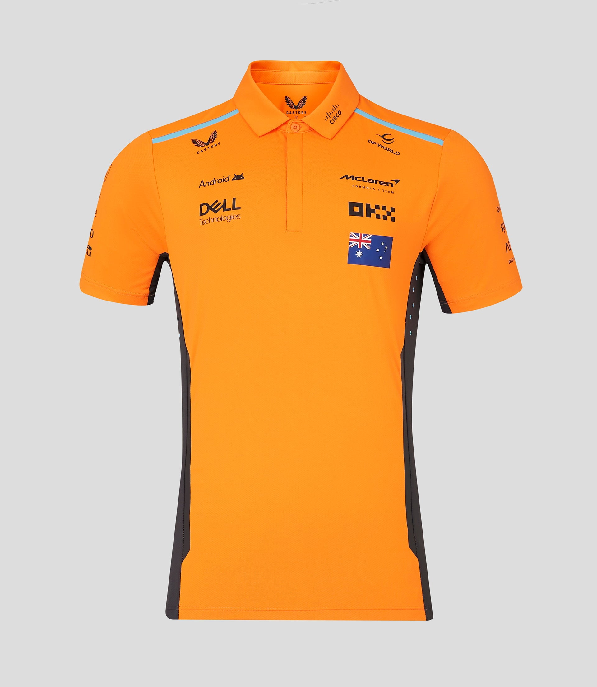 McLaren F1 Team Mens Driver Oscar Piastri Autumn Glory/Phantom Polo ...