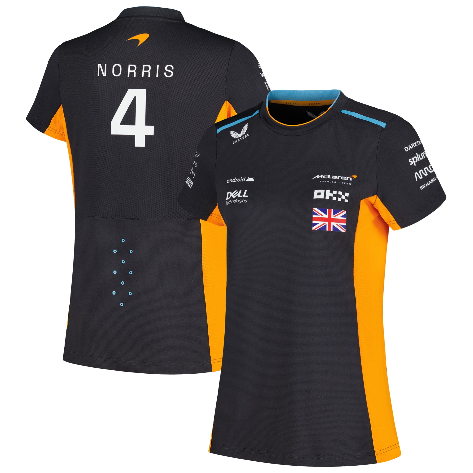 McLaren F1 Women's 2023 Lando Norris Team Drivers T-Shirt- Papaya ...