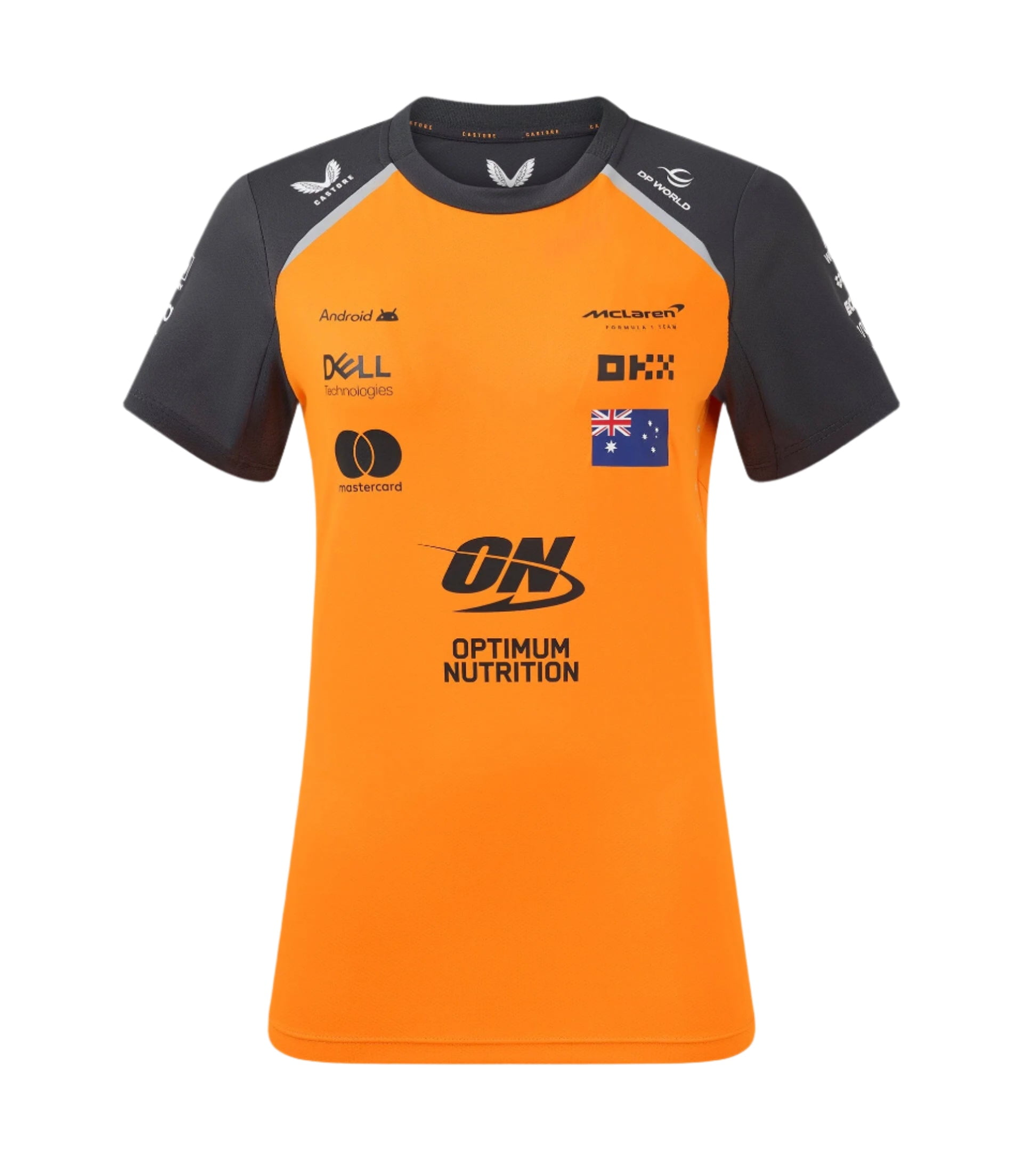 McLaren F1 Women's 2025 Oscar Piastri Team Drivers T-Shirt- Papaya ...