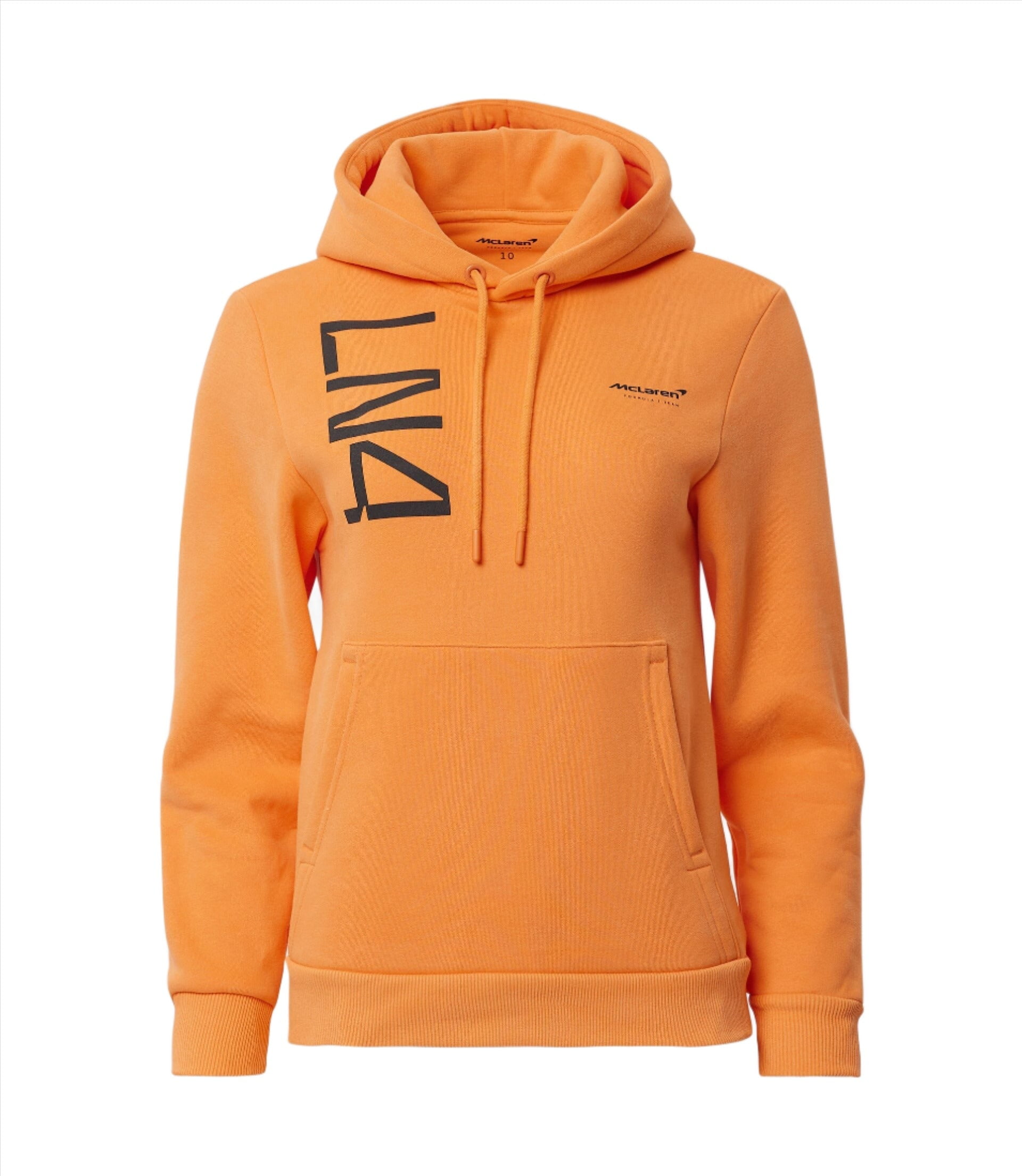 McLaren F1 LN4 Core Hoodie -Black/Nectarine, Women's Lando Norris Merch ...