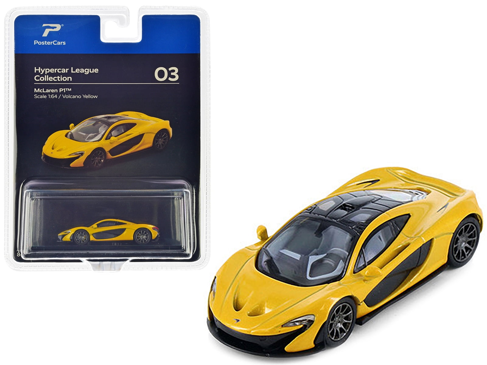 McLaren P1 Volcano Yellow Metallic with Black Top "Hypercar League ...