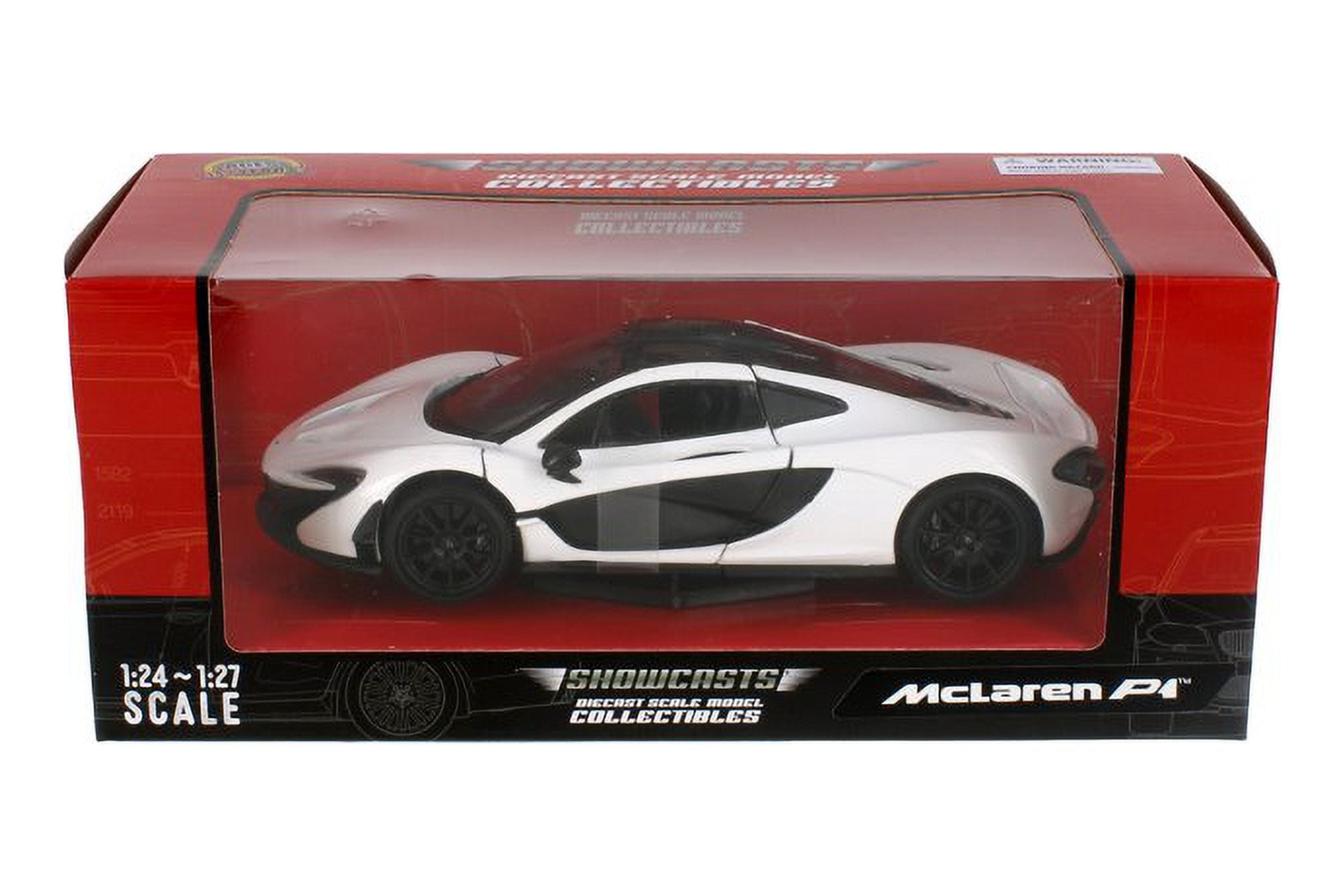 McLaren P1, White - Showcasts 71325WT - 1/24 Scale Diecast Model Car ...