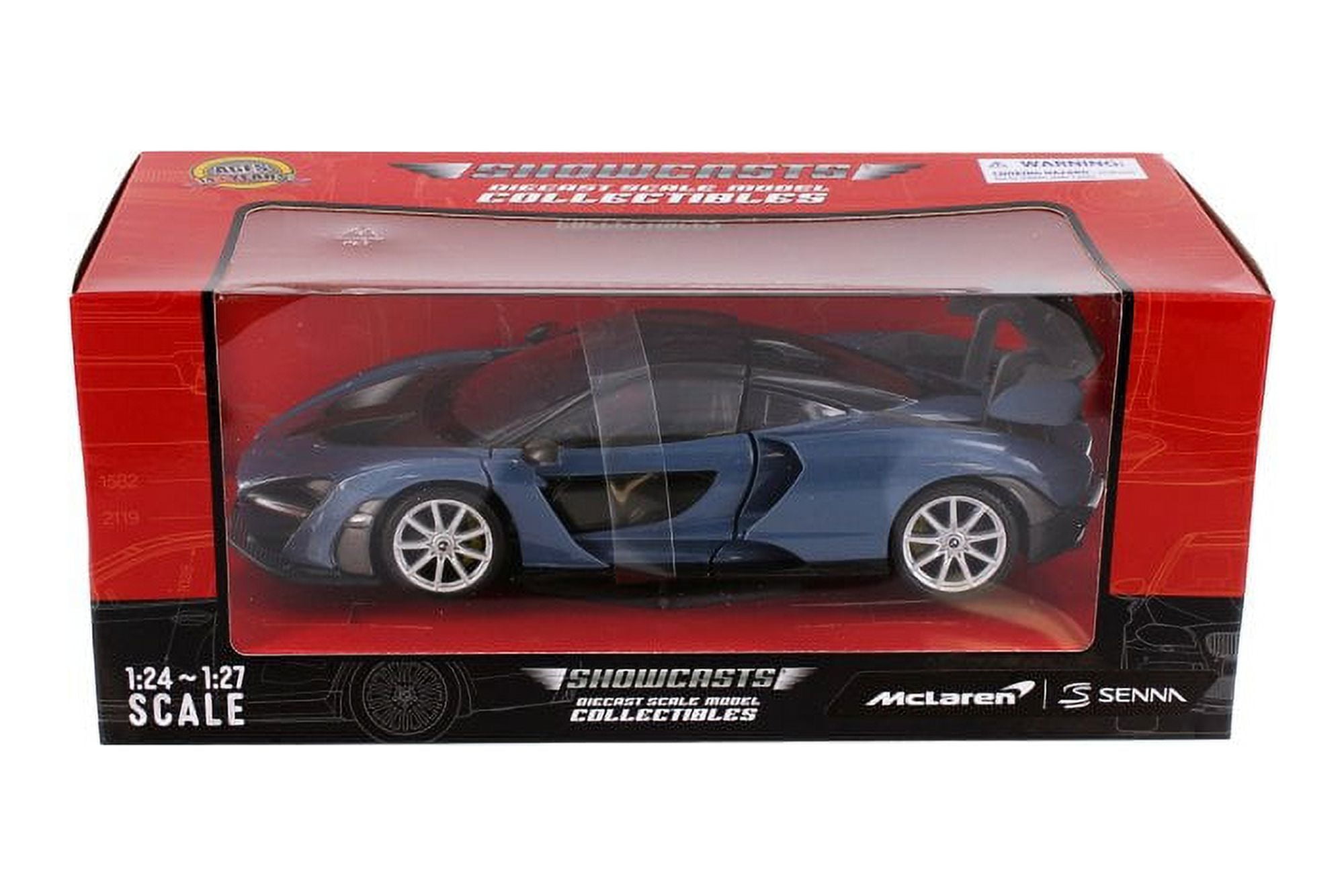 McLaren Senna, Blue - Showcasts 71355BU - 1/24 Scale Diecast Model Car ...