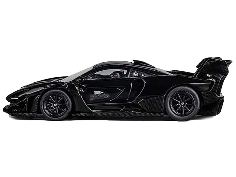 McLaren Senna GTR Black and Carbon 1/64 Diecast Model Car by CM Models ...