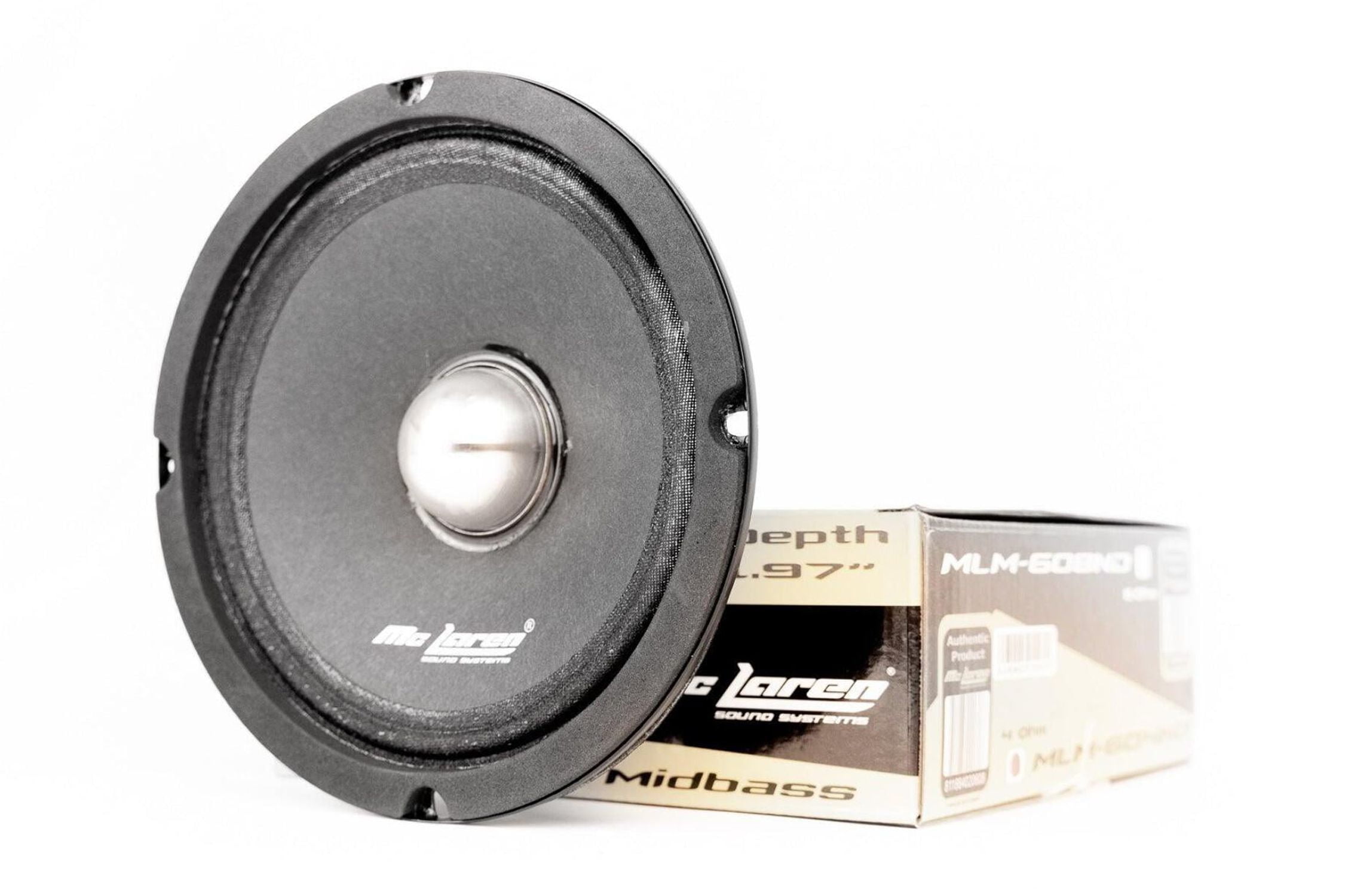 McLaren Sound MLM-804ND 8" 400W 4-Ohm Car Audio Midrange/Midbass NEO ...