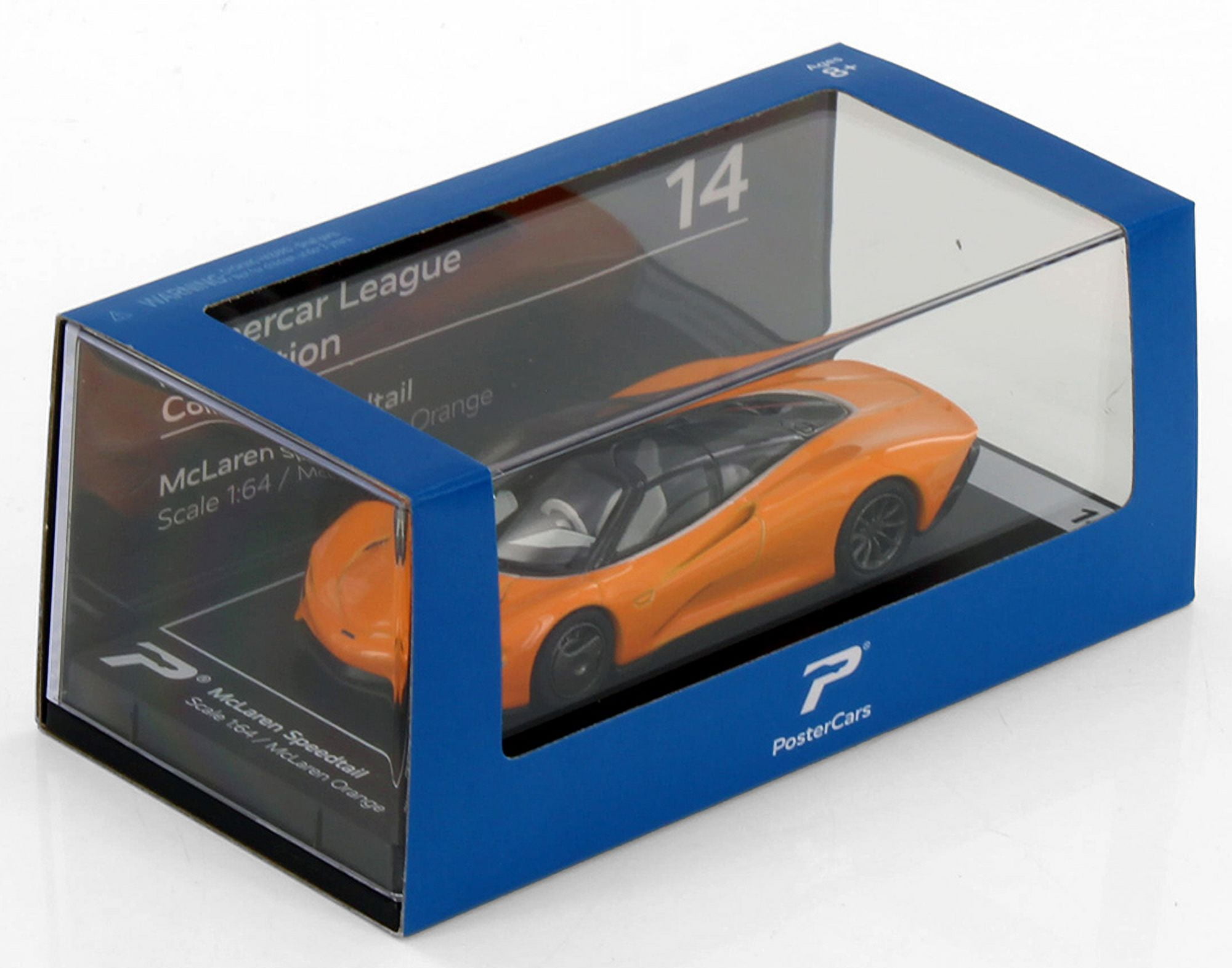 McLaren Speedtail, Orange - Kinsmart H13-18 - 1/64 Scale Diecast Model ...