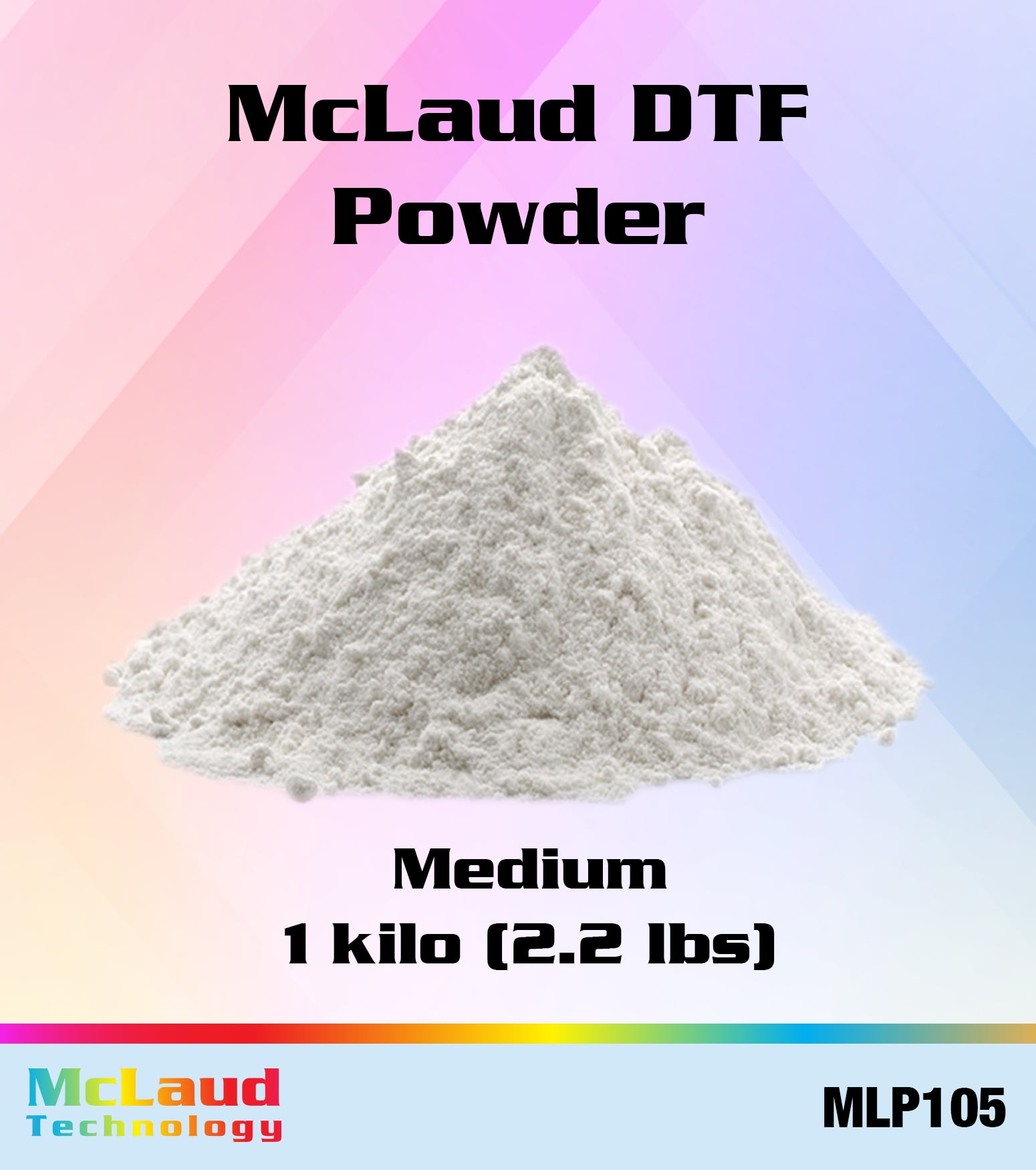 McLaud DTF Powder, Medium, 1 Kilo (2.2lb) - Walmart.com