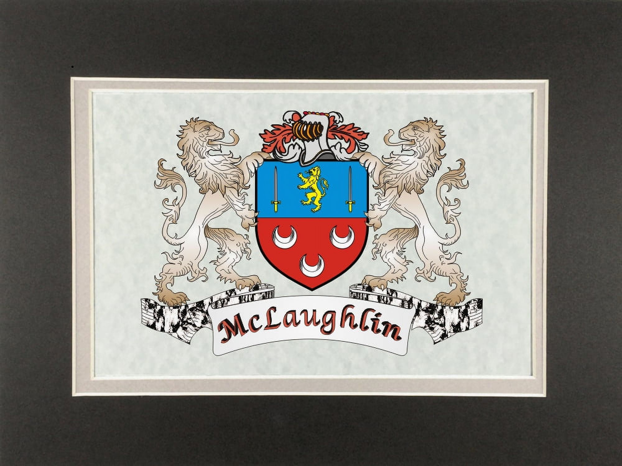 McLaughlin Irish Coat of Arms Print - Frameable 9" x 12" - Walmart.com