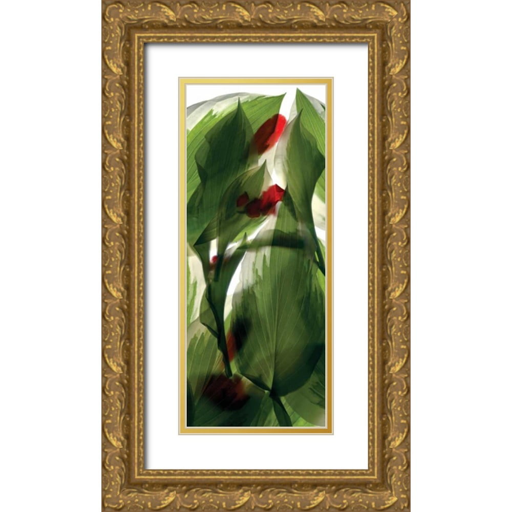 McLemore, Julia 15x32 Gold Ornate Wood Framed with Double Matting ...