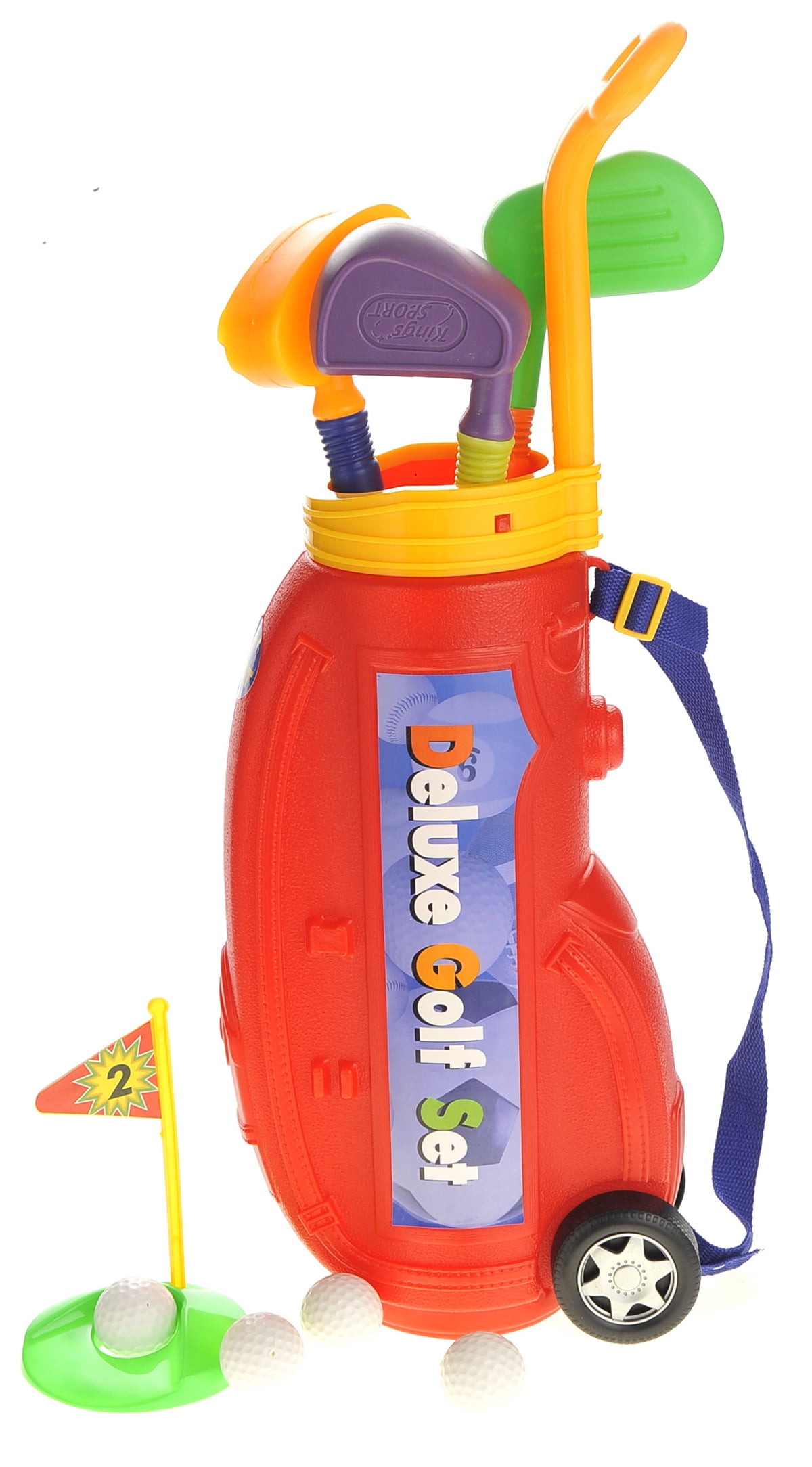 McMulligan's PlayWorld Deluxe Toy Golf Set for Kids with Easy Storage ...