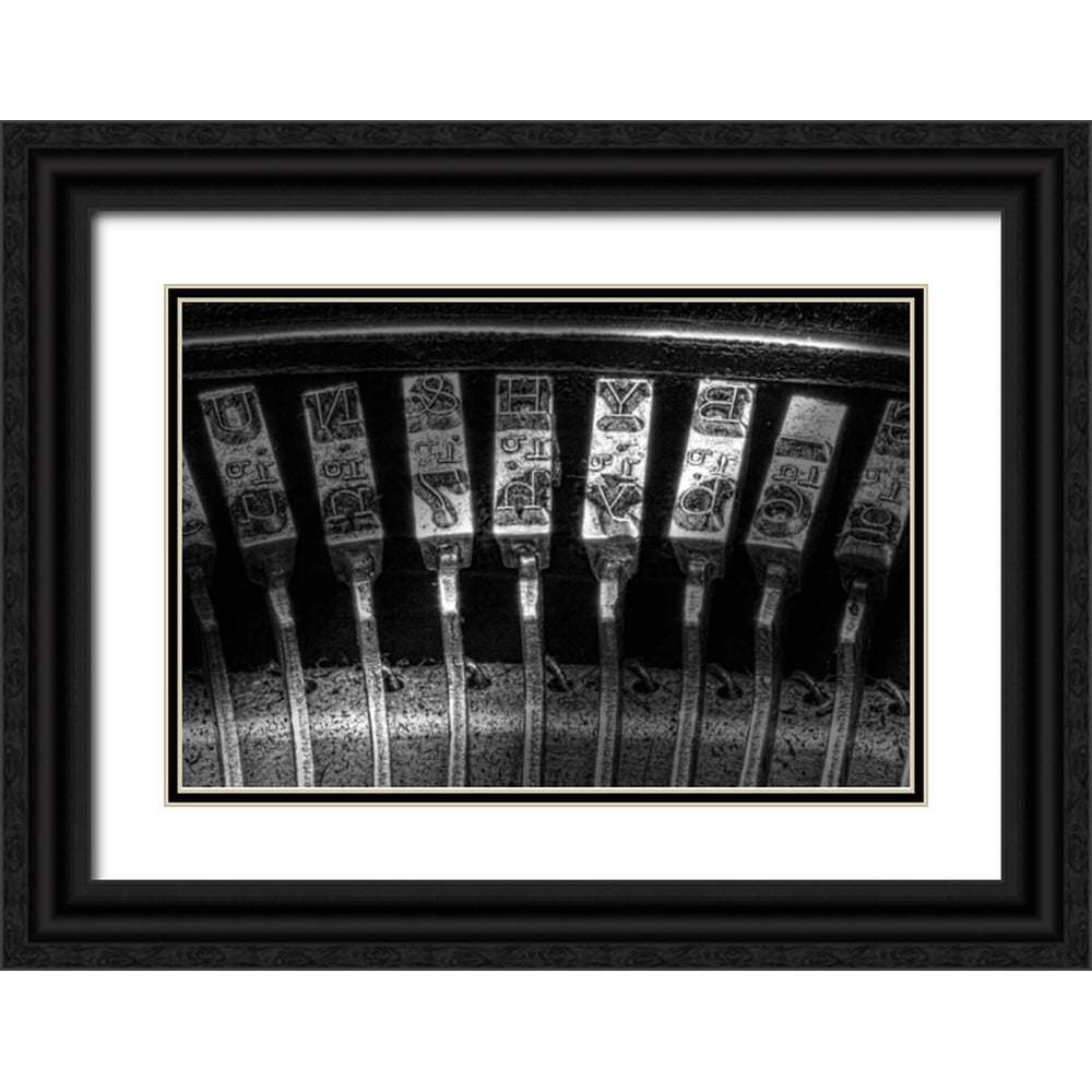 McNemar, C. Thomas 24x17 Black Ornate Wood Framed with Double Matting ...