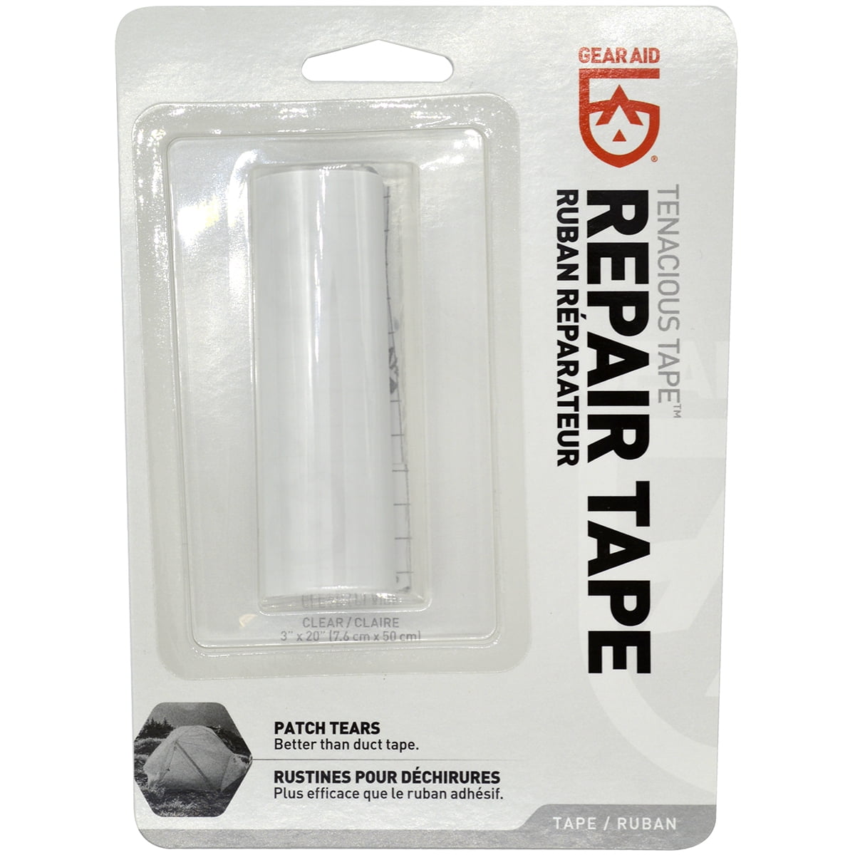 McNett Tenacious Tape, 3" x 20" Tent Repair Tape, Clear - Walmart.com