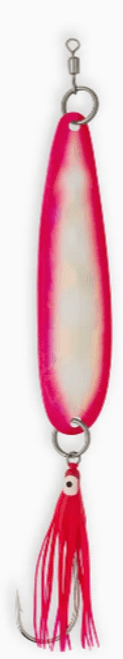 McOmie's 2 5/8" Lake Trout Glow Spoon w/ Hoochie Pink Dawn - Walmart.com