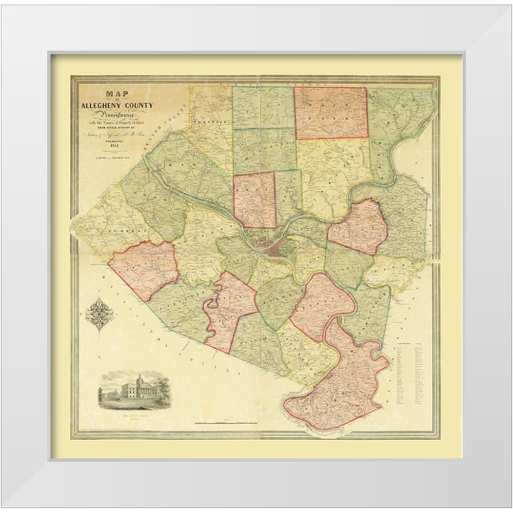 McRea 15x15 White Modern Wood Framed Museum Art Print Titled ...