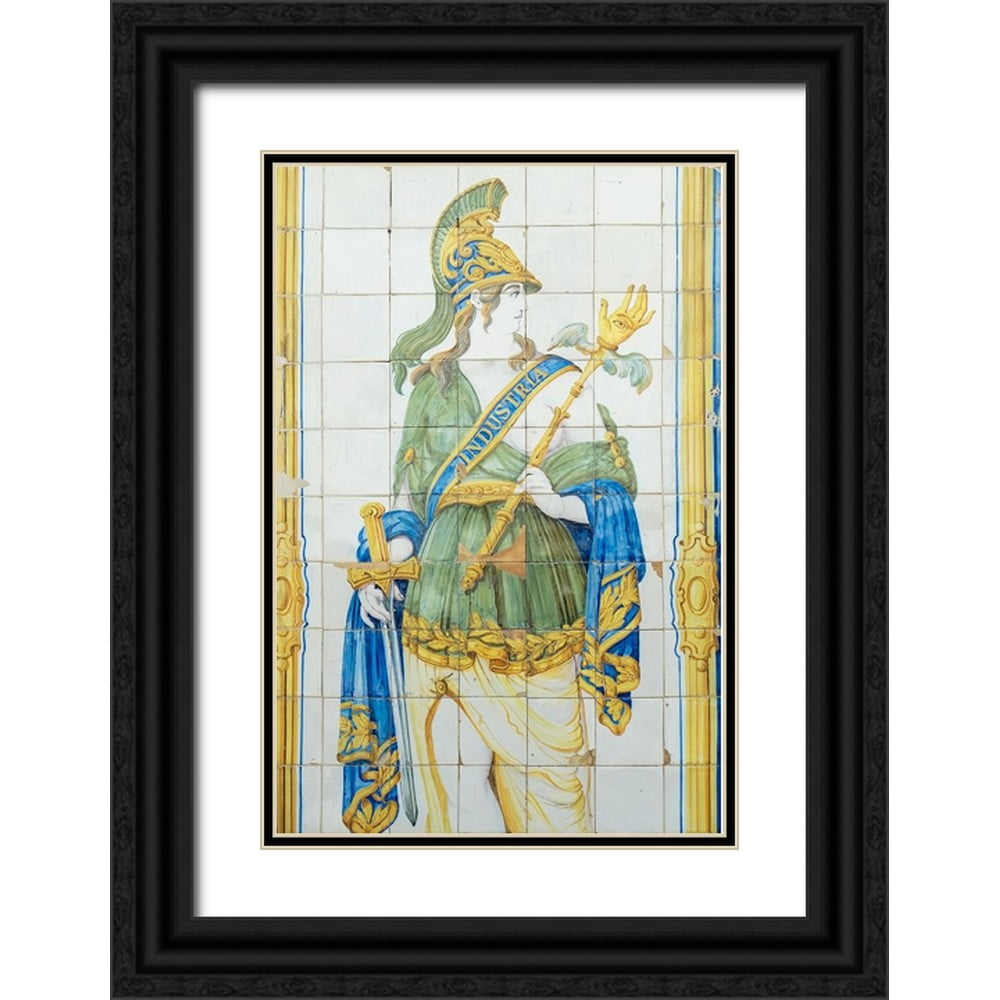 McRoberts, Julien 11x14 Black Ornate Wood Framed with Double Matting ...