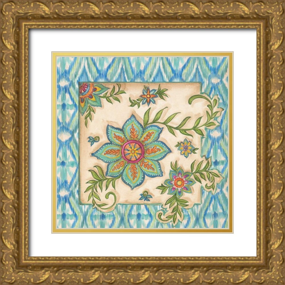 McRostie, Kate 26x26 Gold Ornate Wood Framed with Double Matting Museum Art Print Titled - Ikat ...