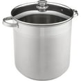 McSunley Stockpot with Encapsulated Bottom Base, 16 Qt, Stainless Steel ...
