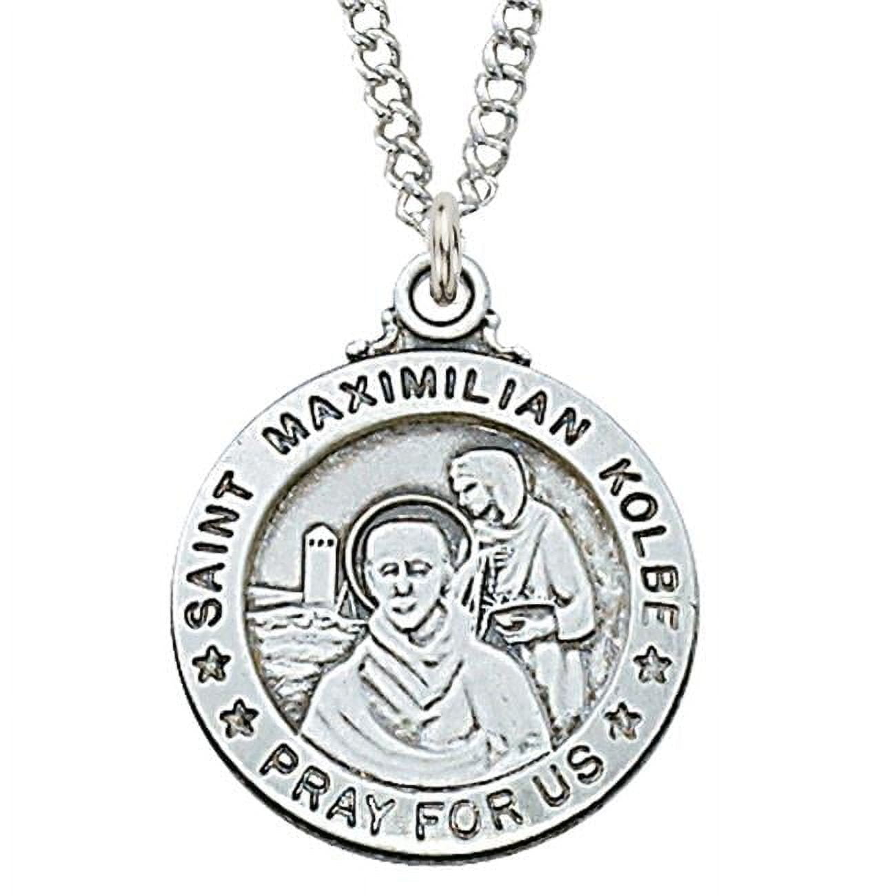 McVan 0.95 x 0.79 x 0.6 in. Sterling Silver St. Maximillian Kolbe ...