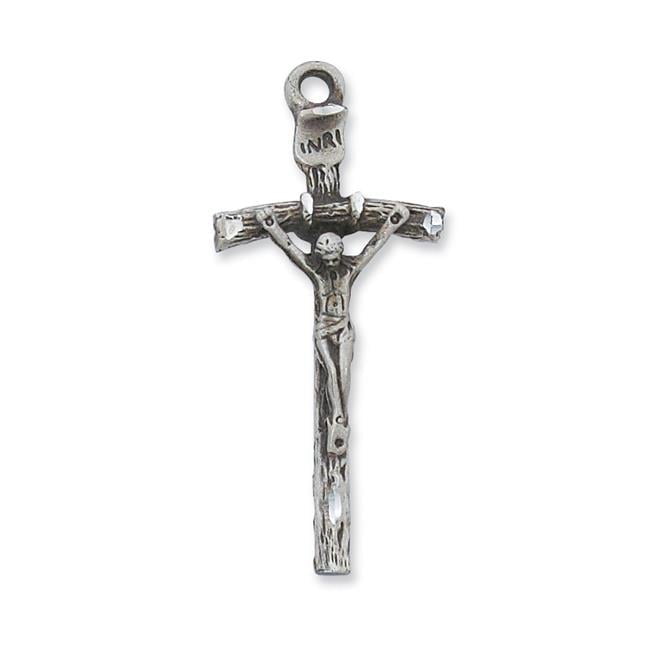 McVan Sterling Silver Papal Crucifix Pendant Sterling Silver Papal ...