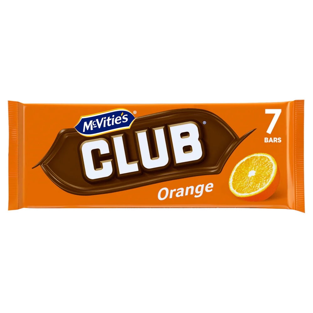 McVitie's Club Orange Biscuit 7pk 154g (Pack of 3) - Walmart.com