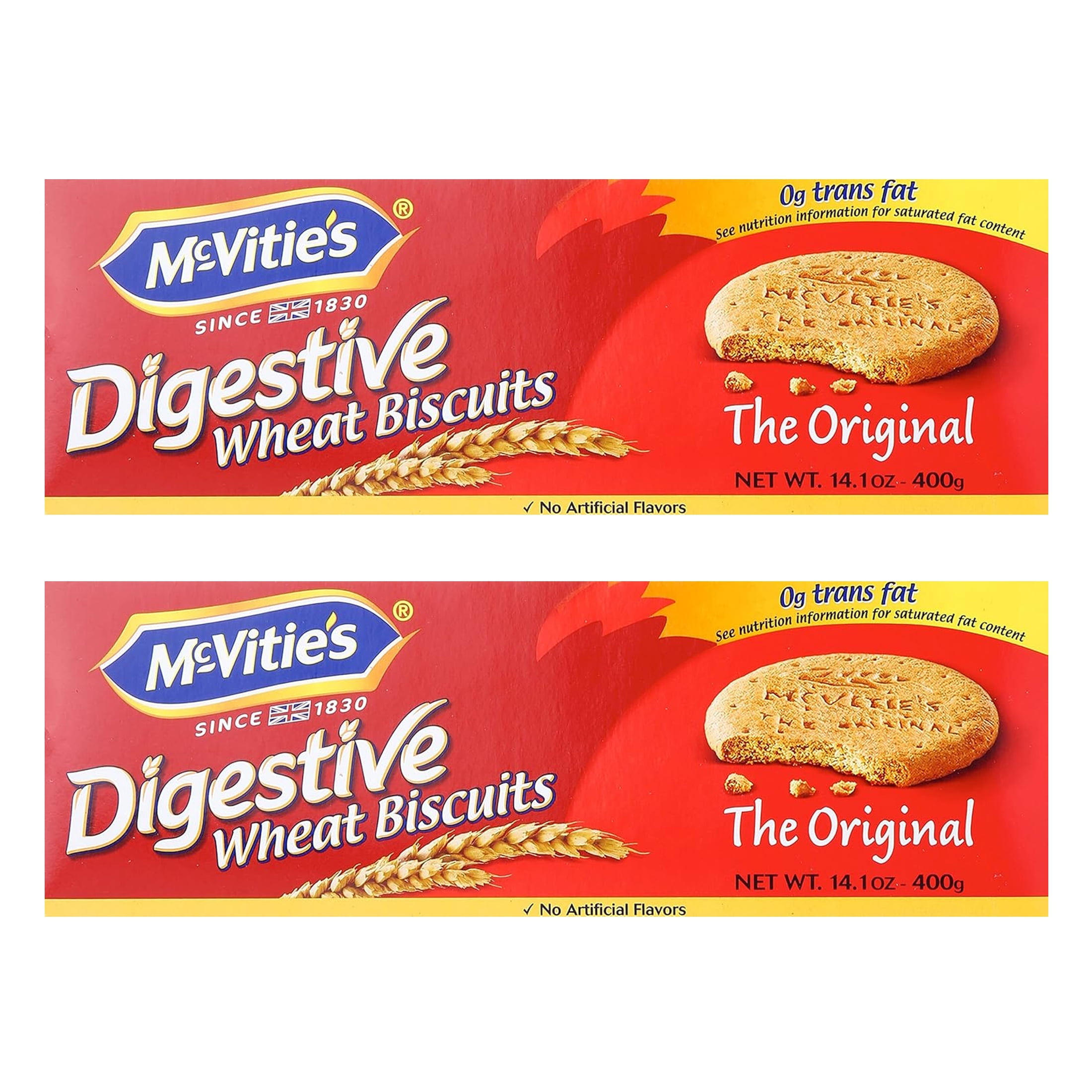 McVitie's Digestive Wheat Biscuits, The Original, 14.1oz, Pack of 2 ...