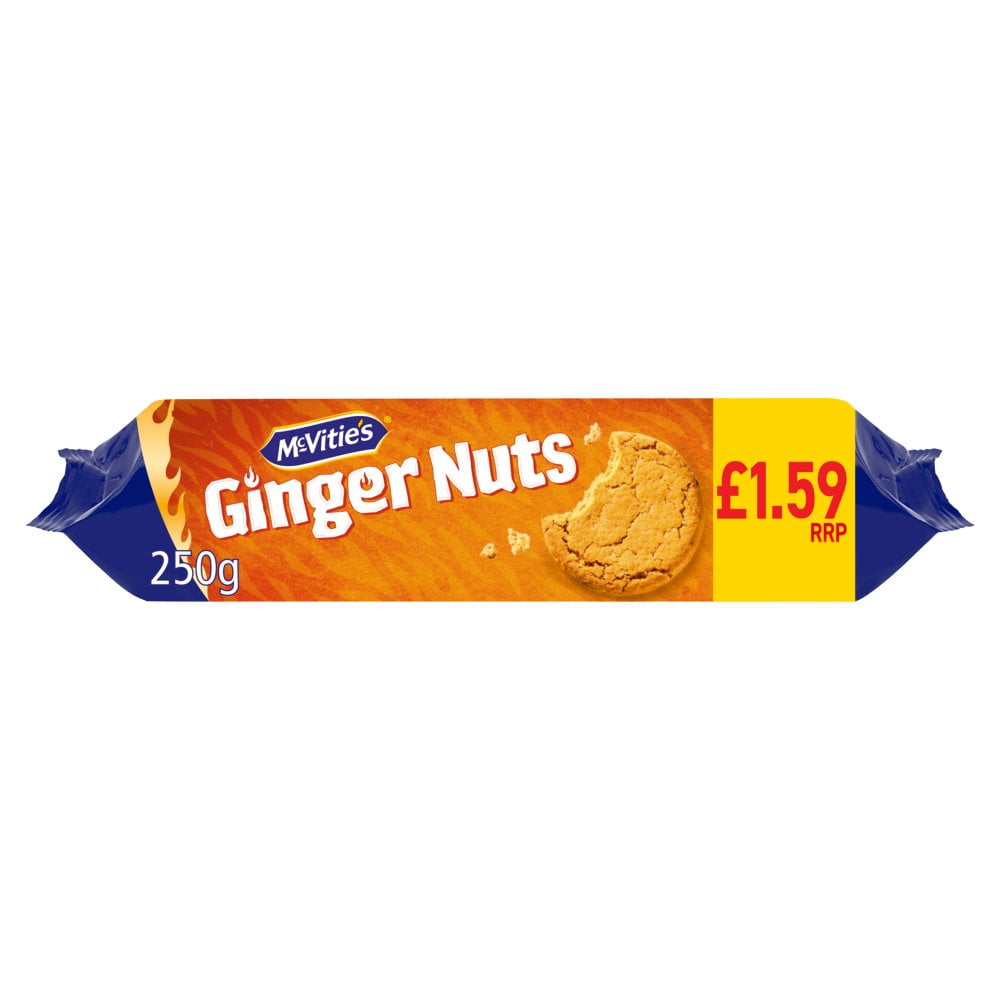 McVitie's Ginger Nuts Biscuits 250g (pack of 12) - Walmart.com