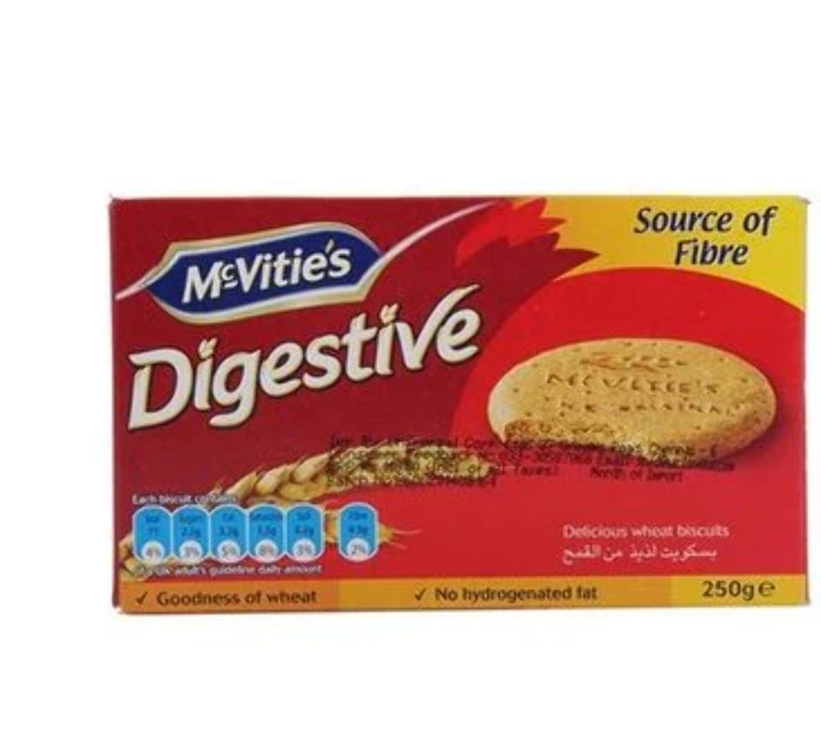 McVities Digestive The Original Biscuits 250g (Pack of 4) - Walmart.com