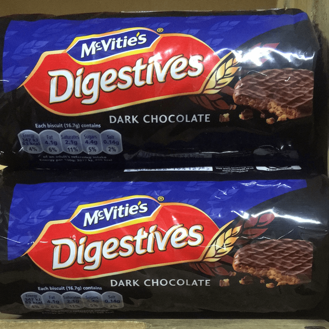 McVities Digestives Dark Chocolate Biscuits Cookies 266g/9.38 oz x 2 ...
