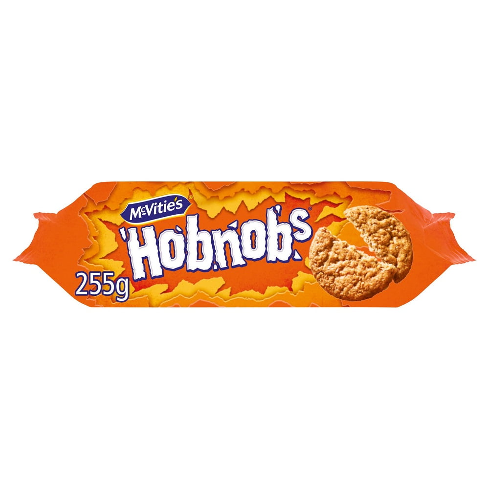McVitie’s Hobnobs Biscuits 255g, Crunchy Oaty Wholegrain Snack ...