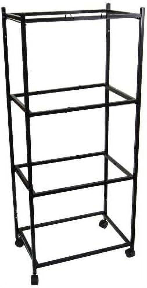 Mcage 4-Tiers Rolling Stand for 24"x16"x16"H Size Aviary Bird Fight ...