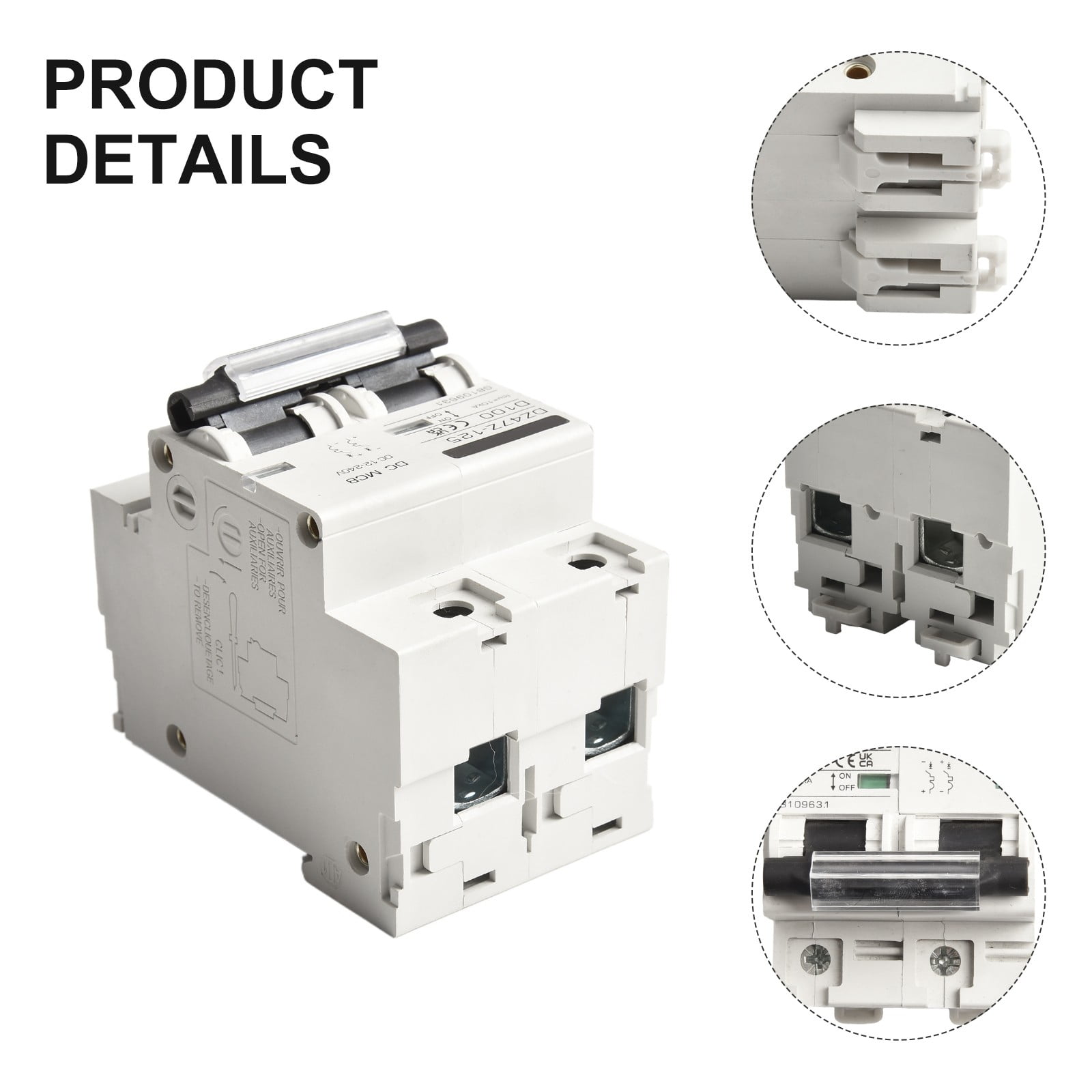 Mcb Car Battery Protector Circuit Breaker Dc Protection Switch Isolator ...