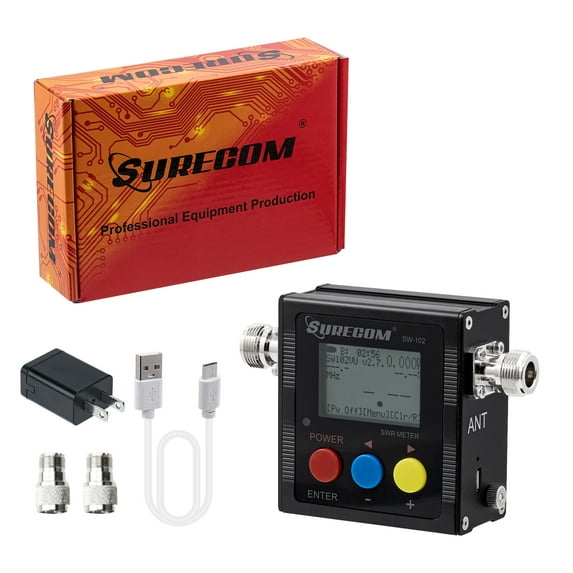 Mcbazel Surecom SW-102 Digital VHF/UHF 125-525Mhz Antenna Power & SWR ...