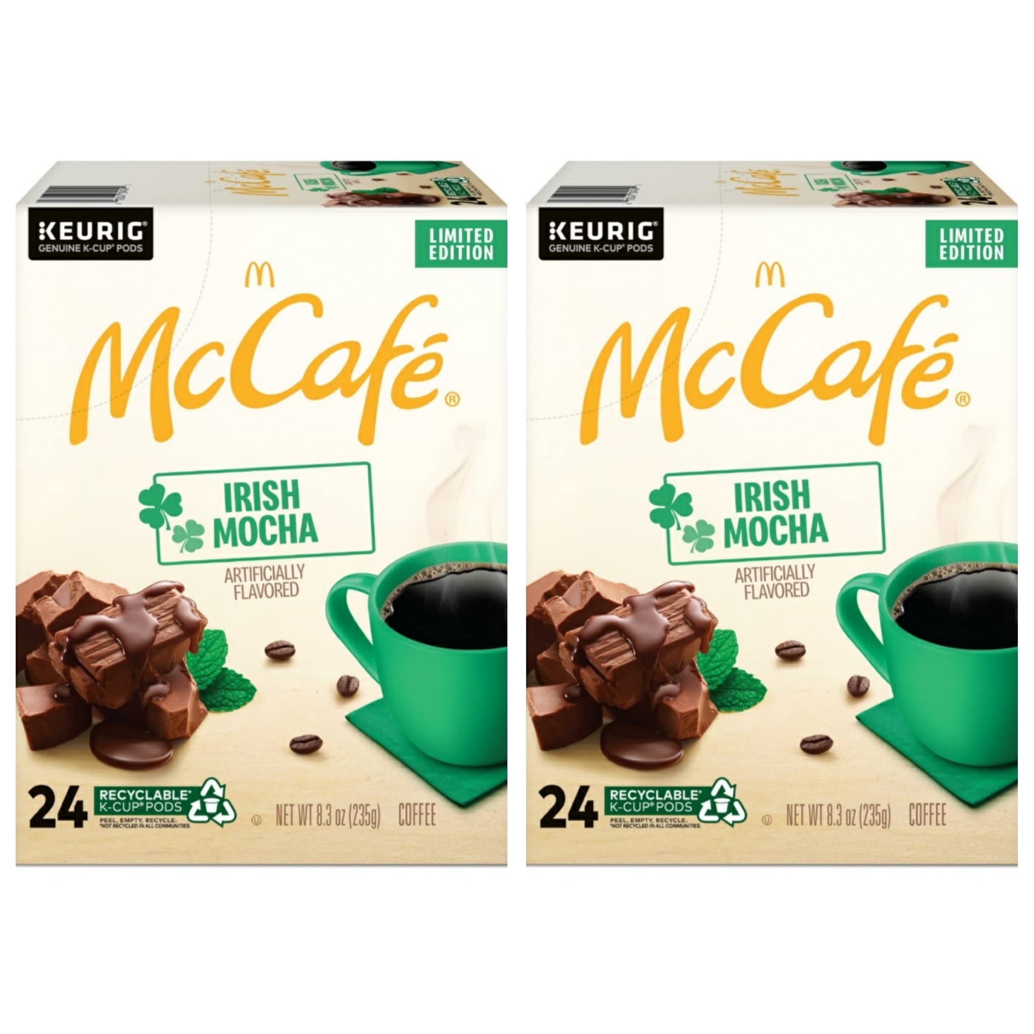 Mccafe Irish Mocha Limited Edition Coffee K Cups - Pack Of 2 Boxes - 24 ...