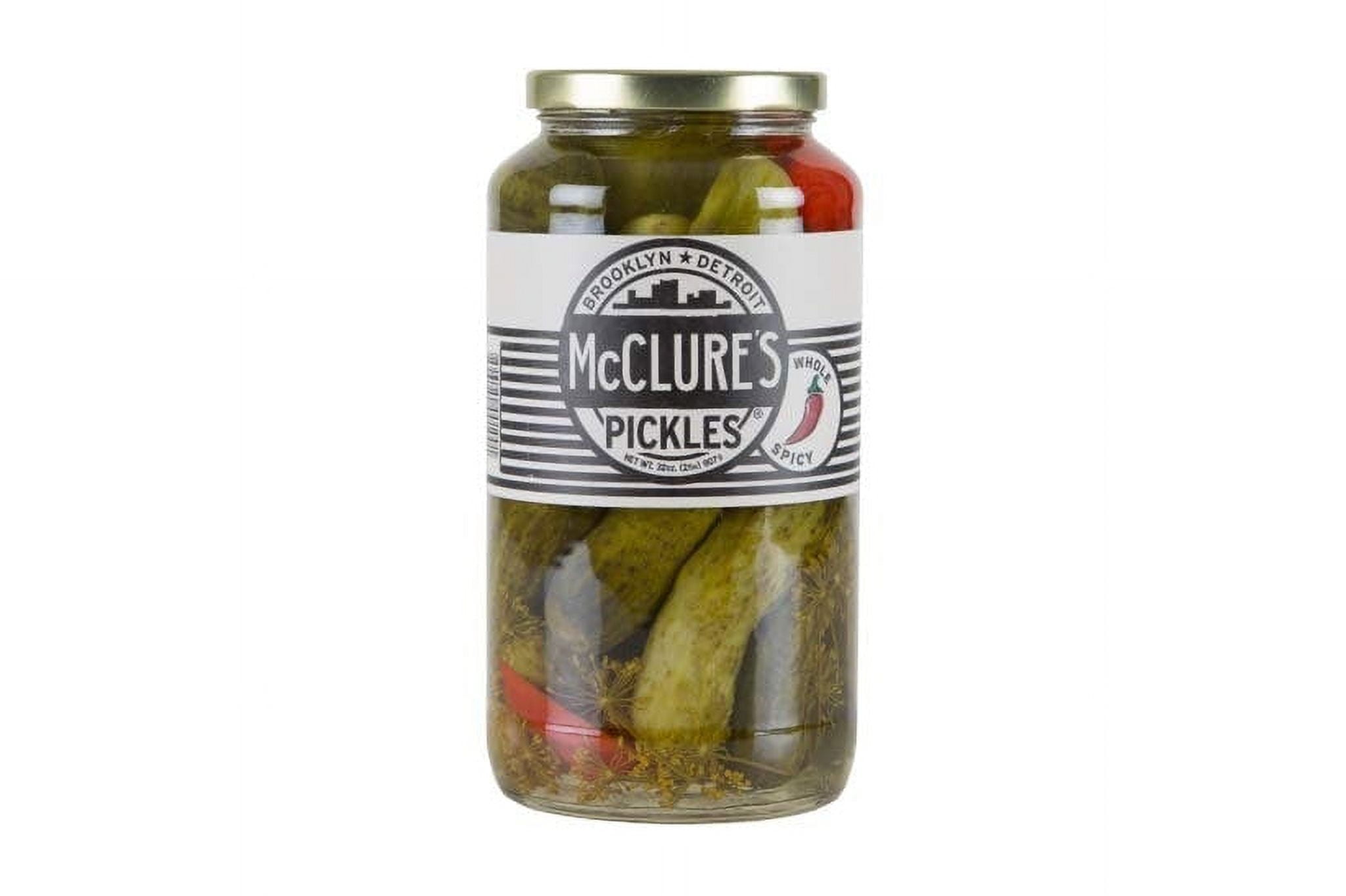Mcclure's Pickles - Pickles Whole Spicy - Case of 6 - 32 OZ - Walmart.com