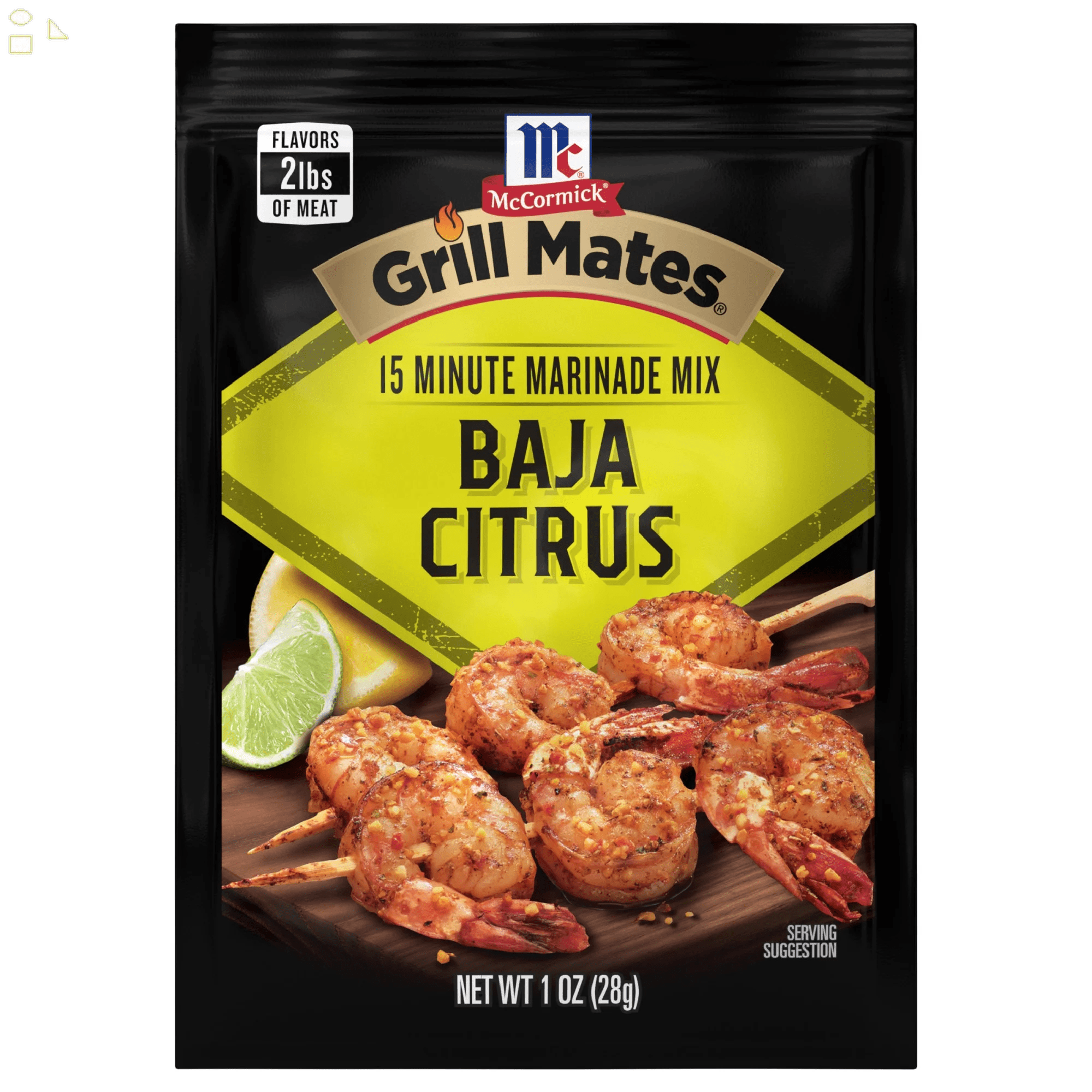 McCormick Grill Mates Baja Citrus Marinade Mix, Garlic and Citrus ...