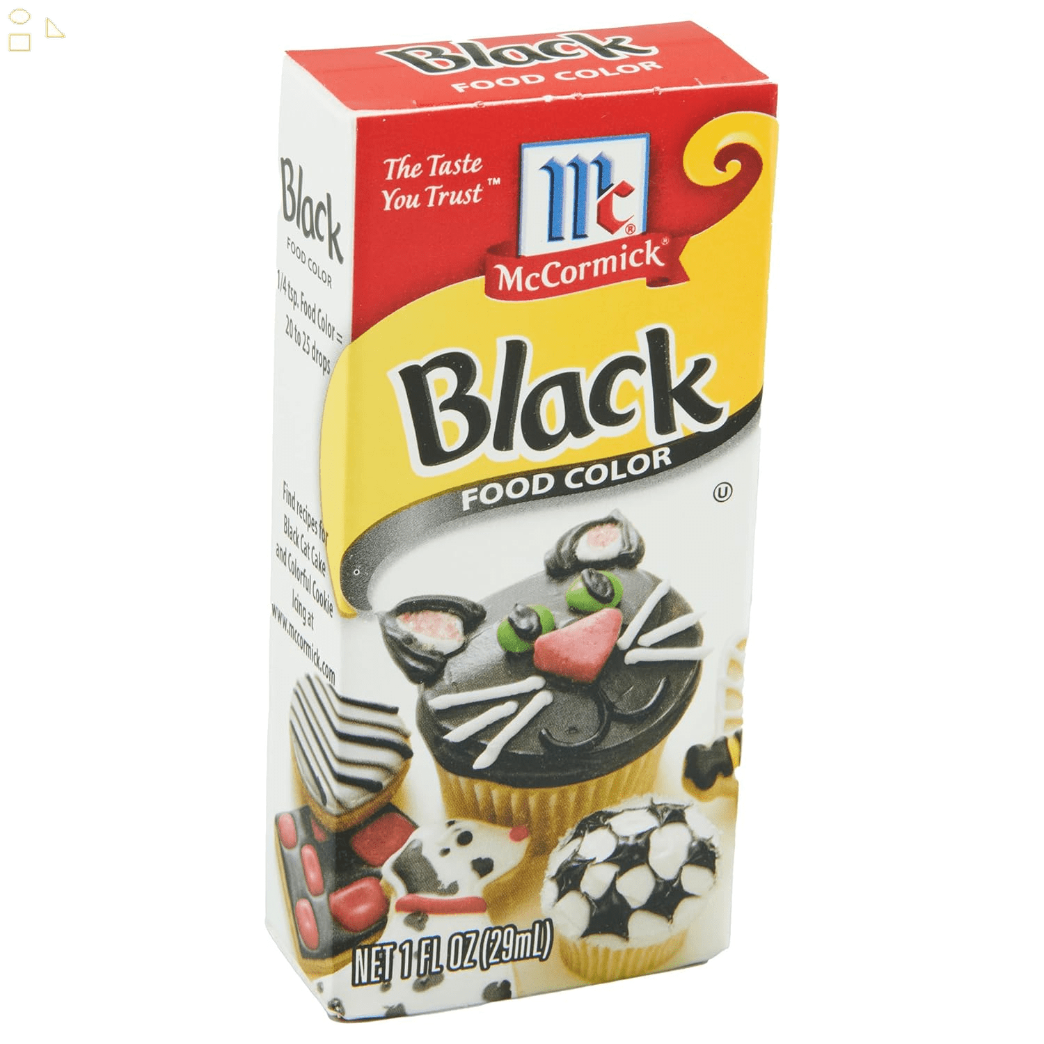 McCormick Black Food SCH4 Color, 1 fl oz - Walmart.com