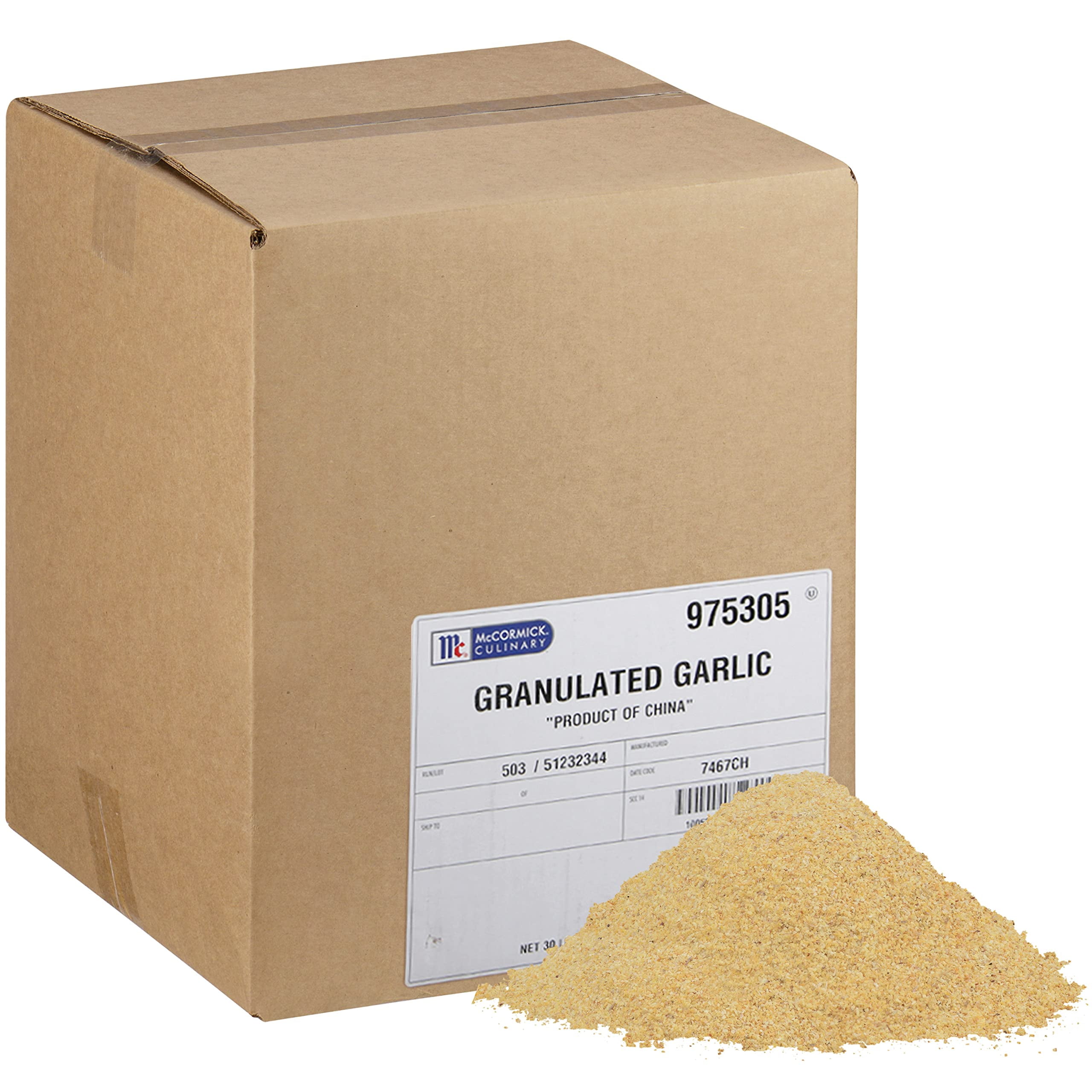 Mccormick Culinary Granulated Garlic, 30 Lb - One 30 Pound Container Of ...