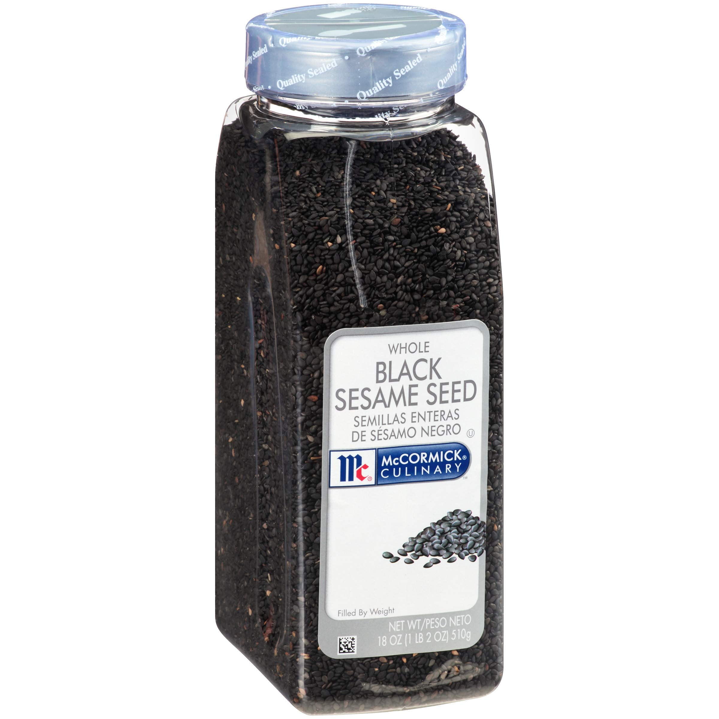 Mccormick Culinary Whole Black Sesame Seeds, 18 Oz - One 18 Ounce ...