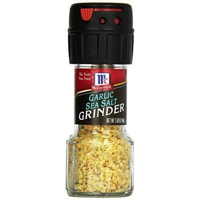 Mccormick Garlic Sea Salt Grinder, 1.58 Oz (Pack Of 2) - Walmart.com