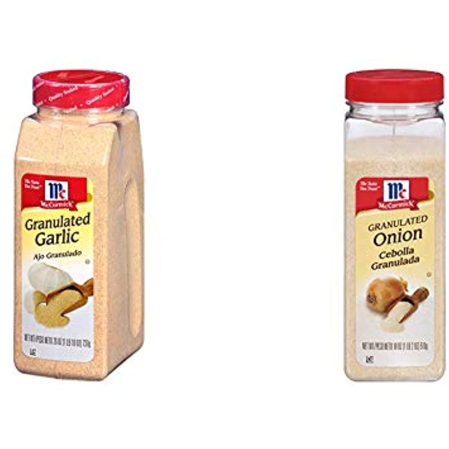 Mccormick Granulated Garlic, 26 Oz With Mccormick Granulated Onion, 18 ...