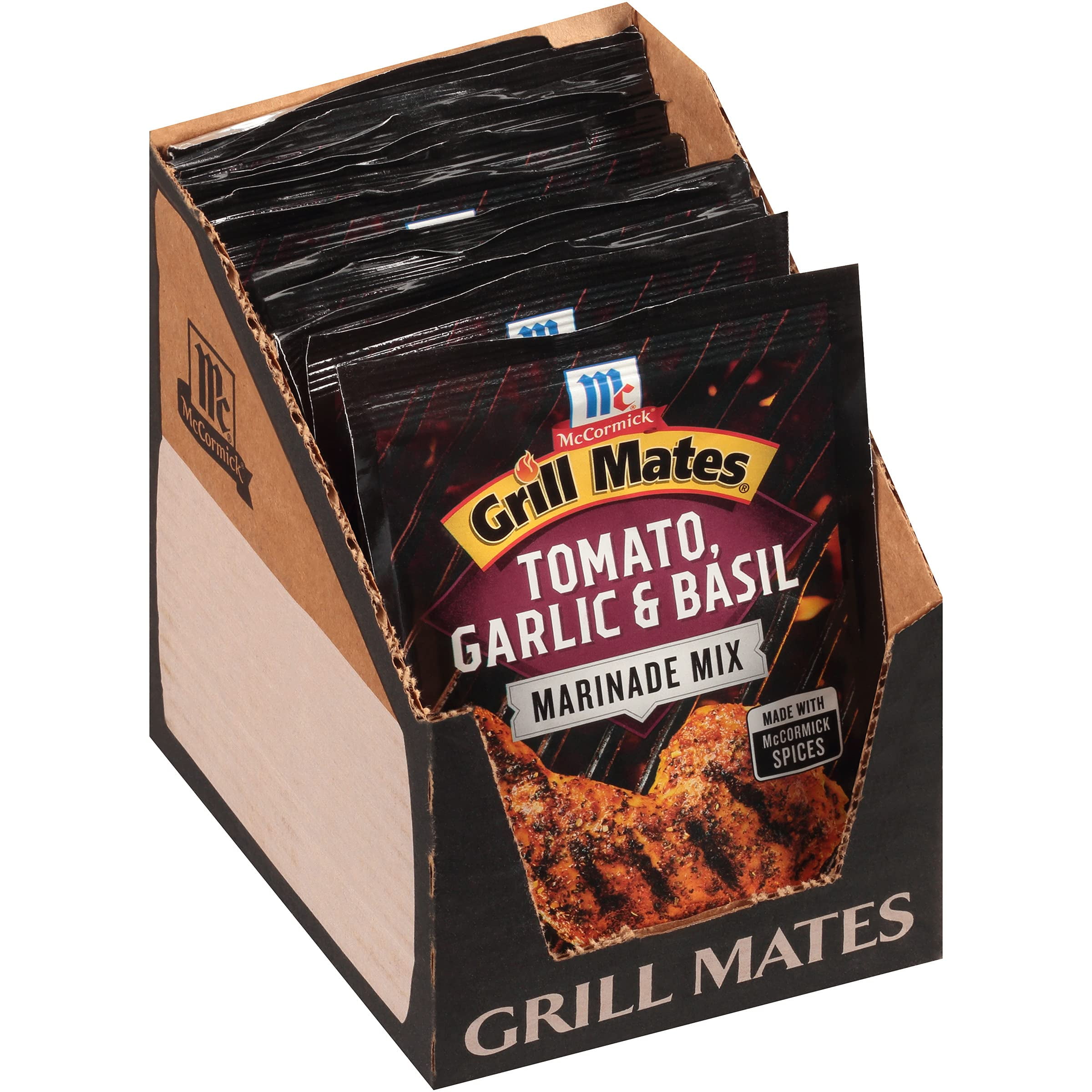 Mccormick Grill Mates Tomato, Garlic & Basil Marinade Mix, 0.87 Oz ...