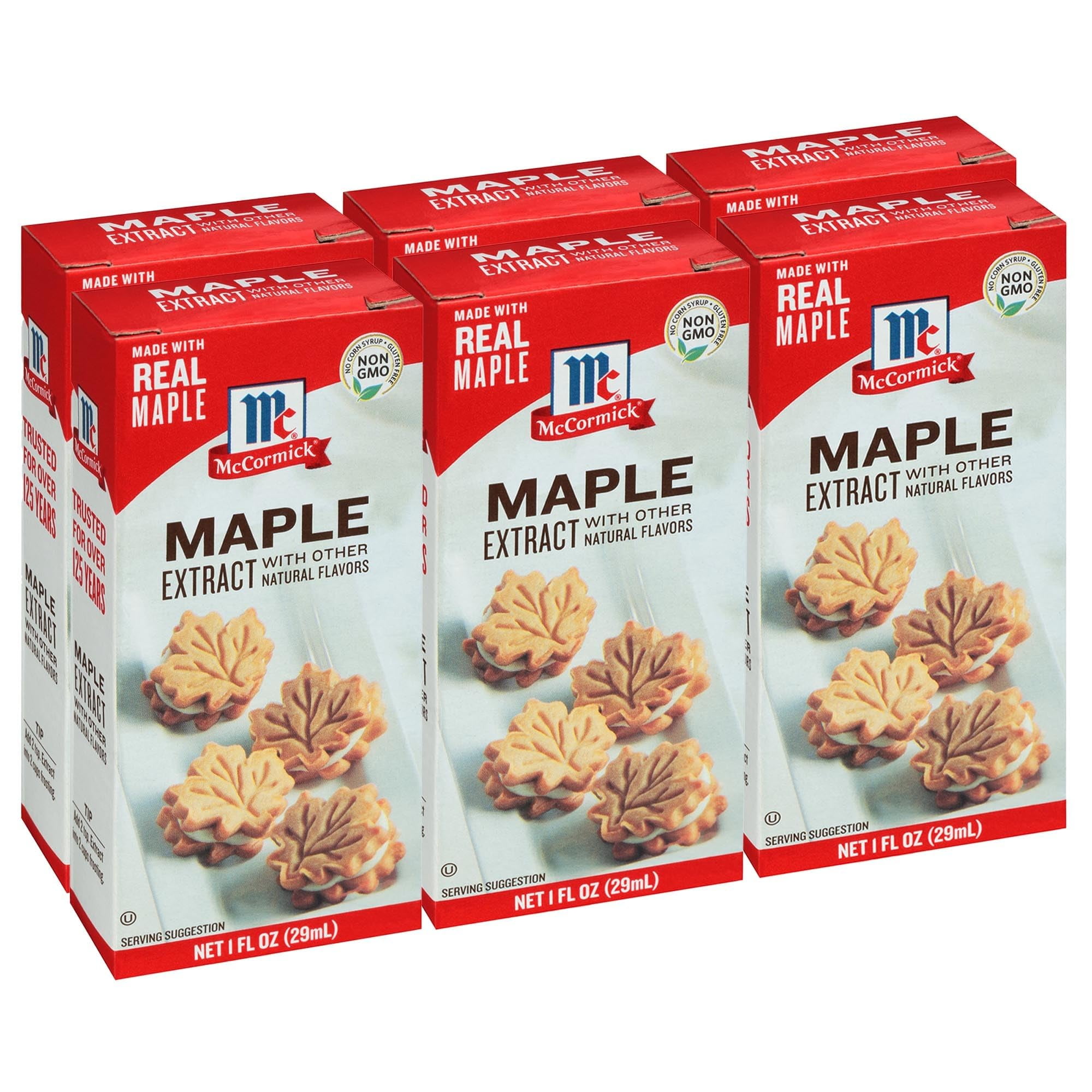 Mccormick Maple Extract With Other Natural Flavors, 1 Fl Oz (Pack Of 6 ...