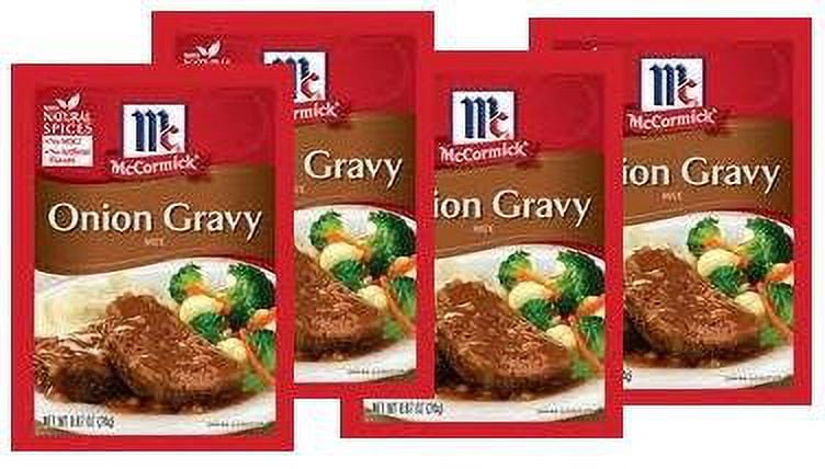 Mccormick Onion Gravy Mix (.87 Oz Packets) 4 Pack - Walmart.com