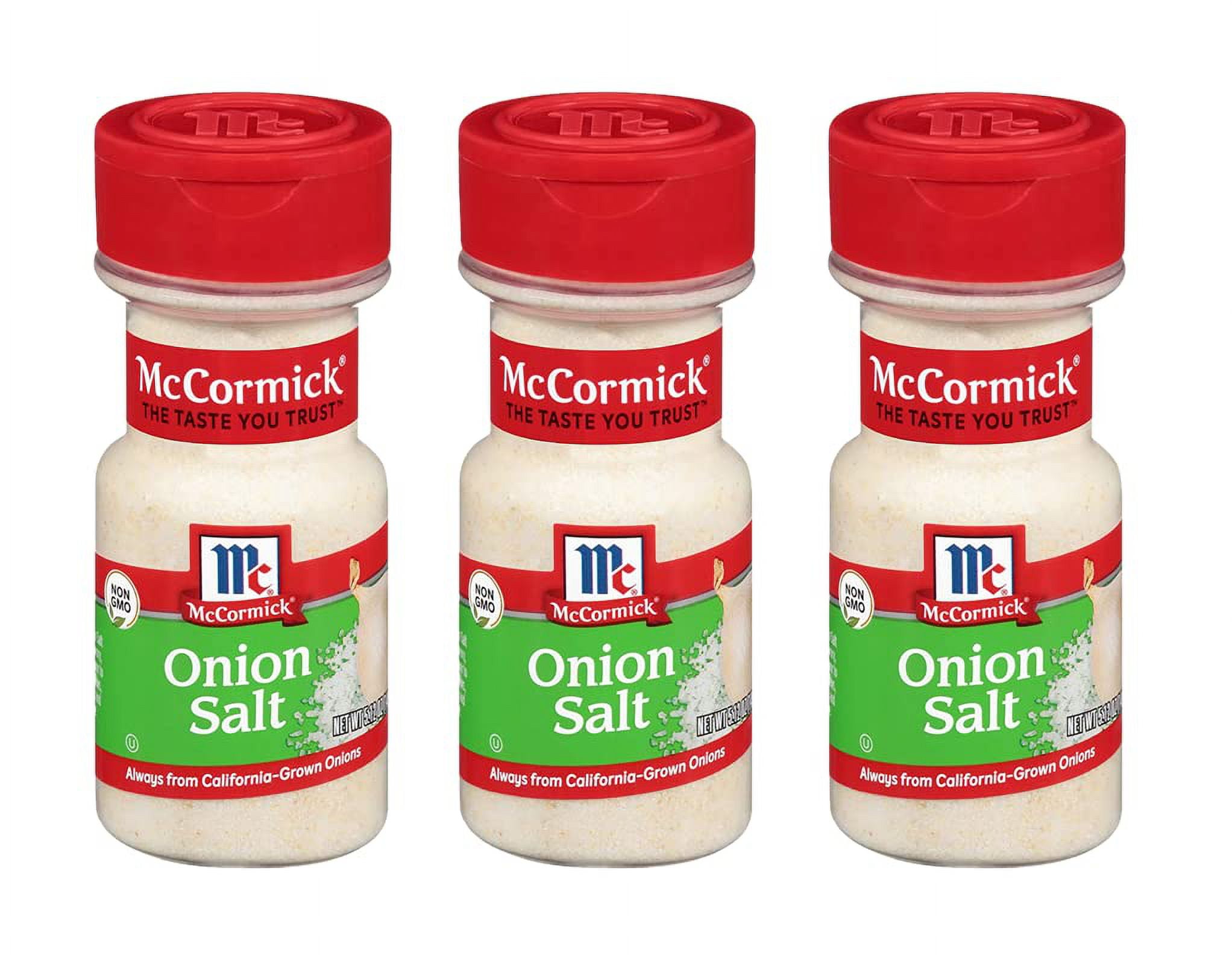 Mccormick Onion Salt (526561) 5.12 Oz (Pack Of 3) - Walmart.com