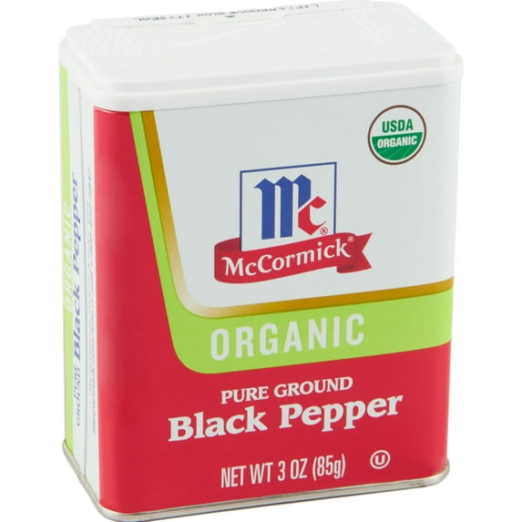 Mccormick Organic Pure Ground Black Pepper, 3 Oz Packaging May Vary ...