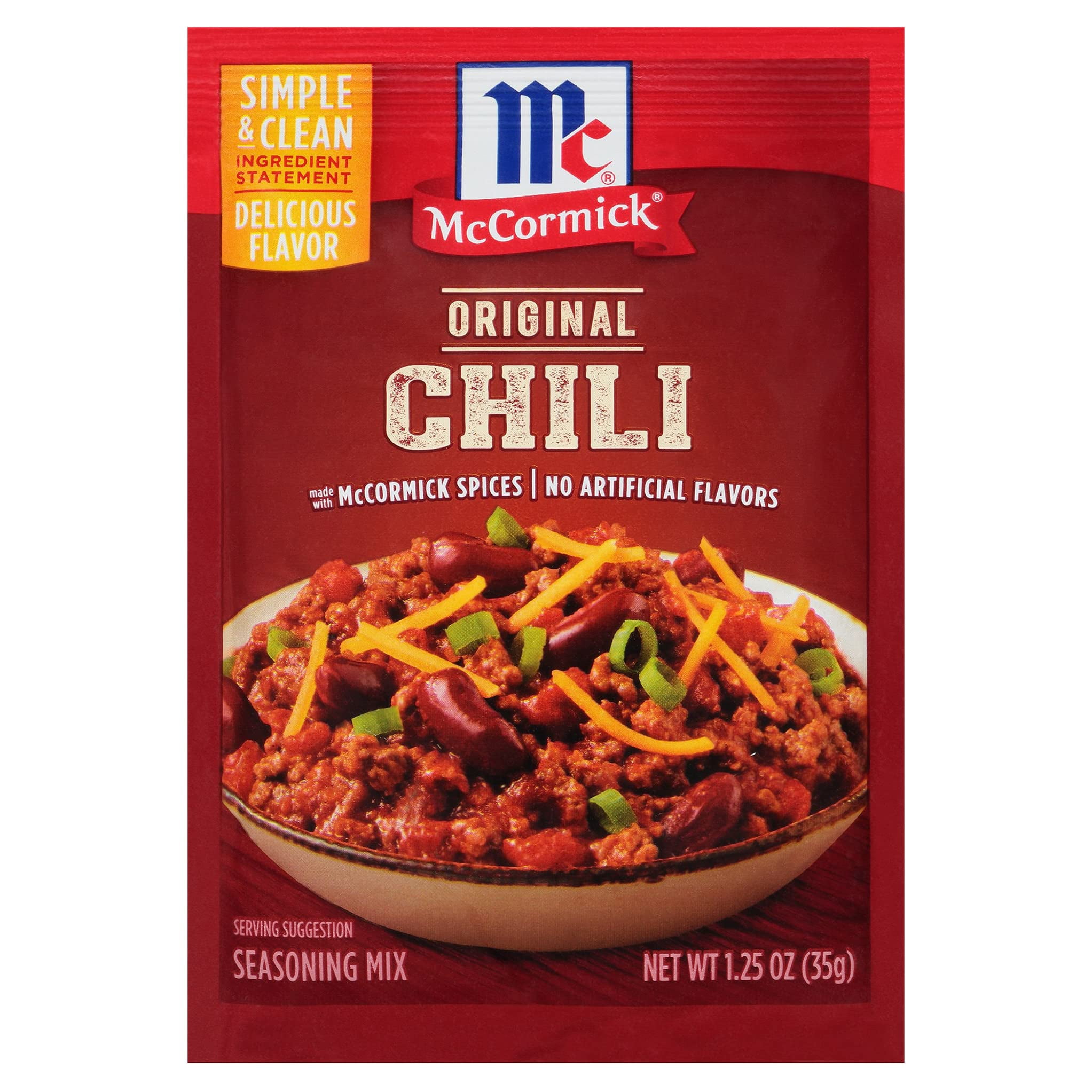Mccormick Original Chili Seasoning Mix, 1.25 Oz - Walmart.com