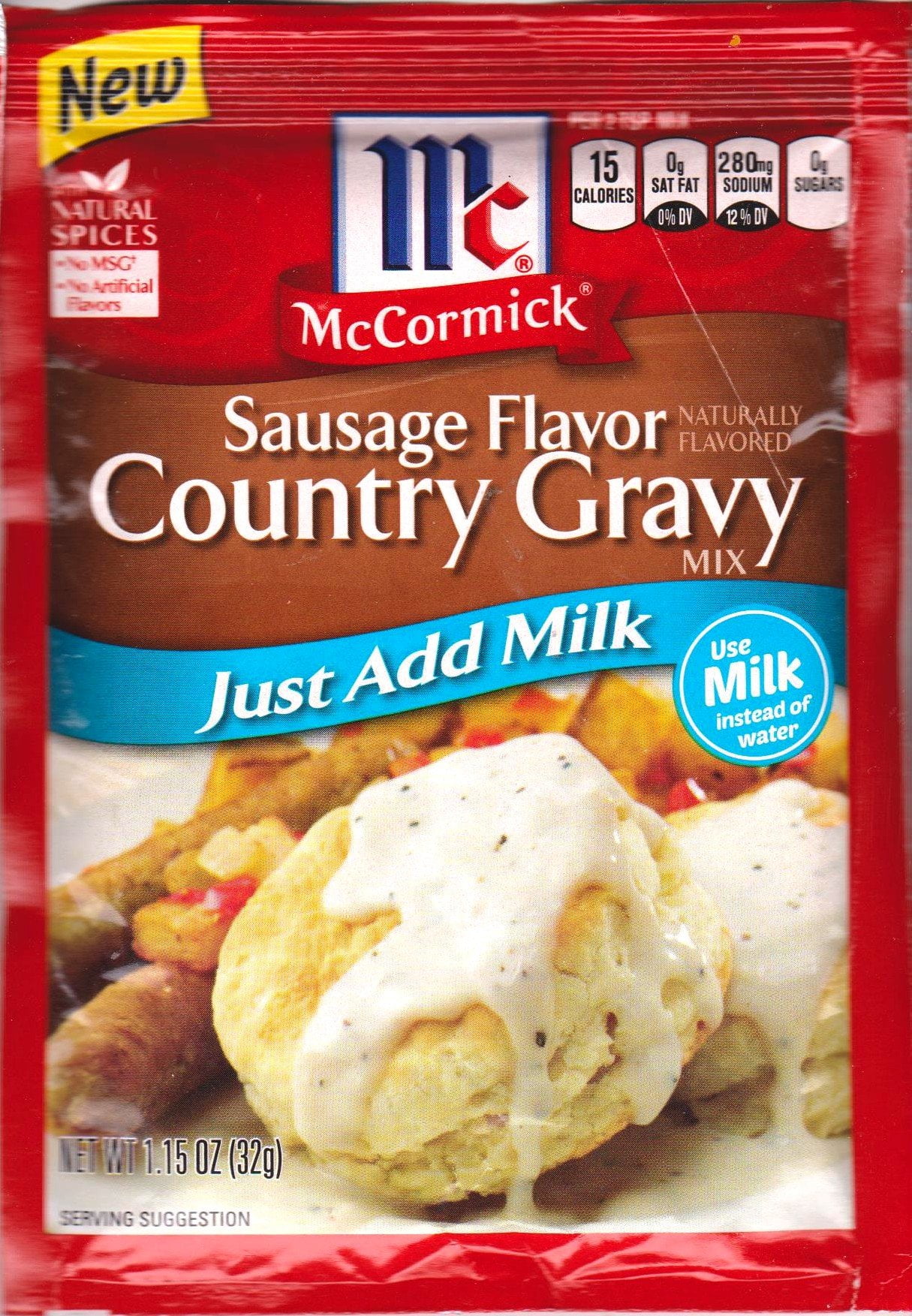 Mccormick Sausage Country Gravy Mix (Pack Of 4) 2.64 Oz Packets ...