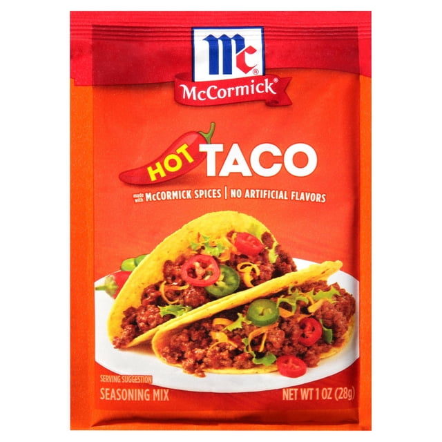 Mccormick Seasoning Mix Taco Hot - Walmart Business Supplies
